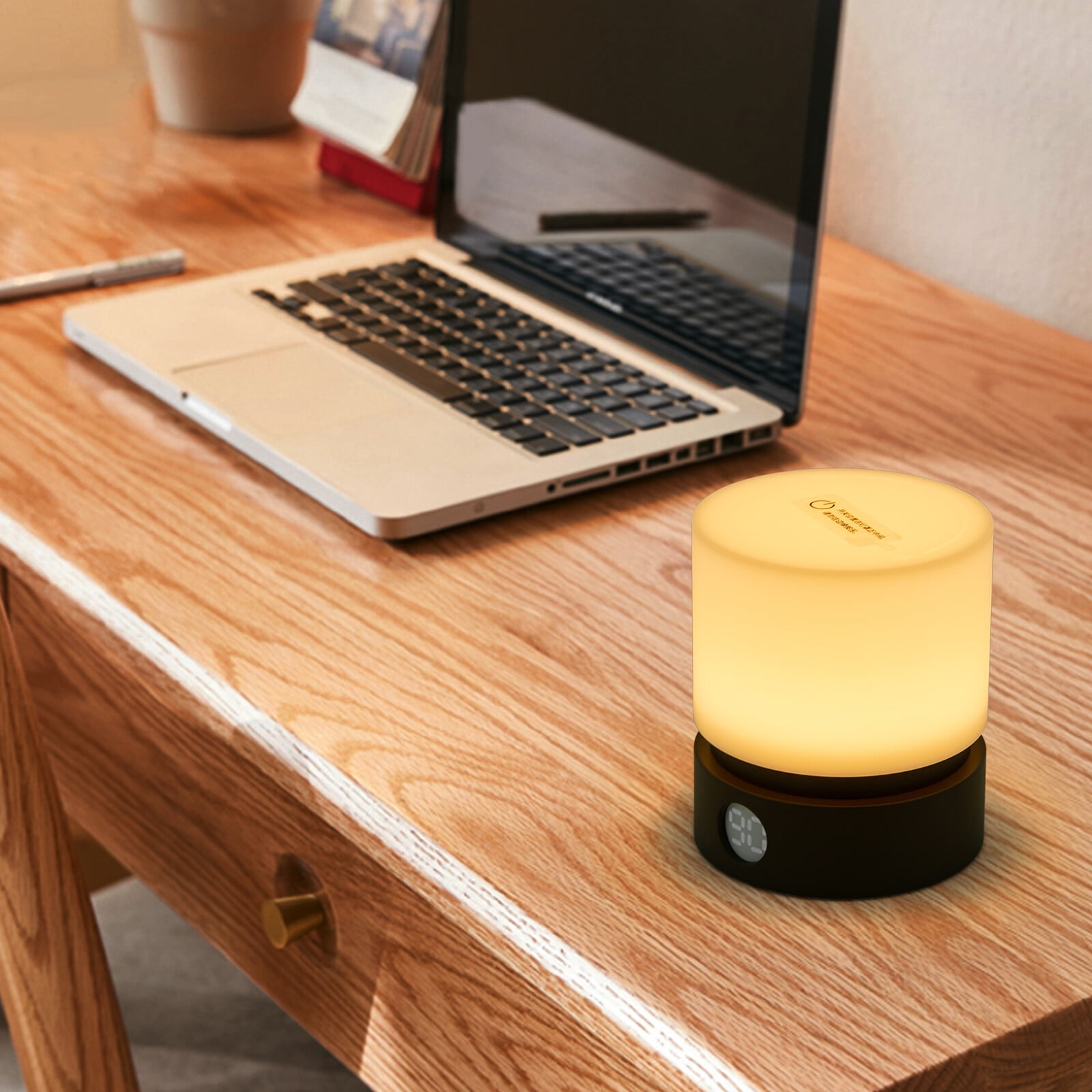 Compact and Lightweight Tabletop Bedside Night Light, Touchable Night ...