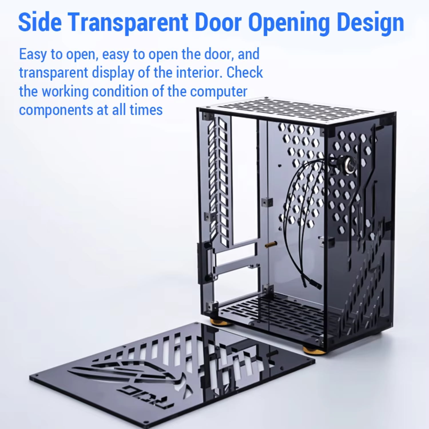 Compact and Portable Mini-ITX Motherboard Desktop Computer Case with ...