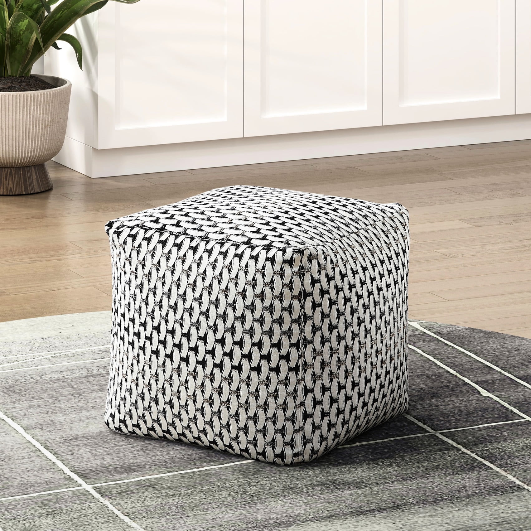 Compact and Spacious Pouf - Fit Well in Small Spaces with a 16 - inch ...