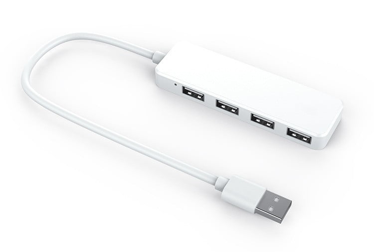 Compact and Stylish 4-port Mini USB 2.0 Hub - Shaped One-to-Four USB ...