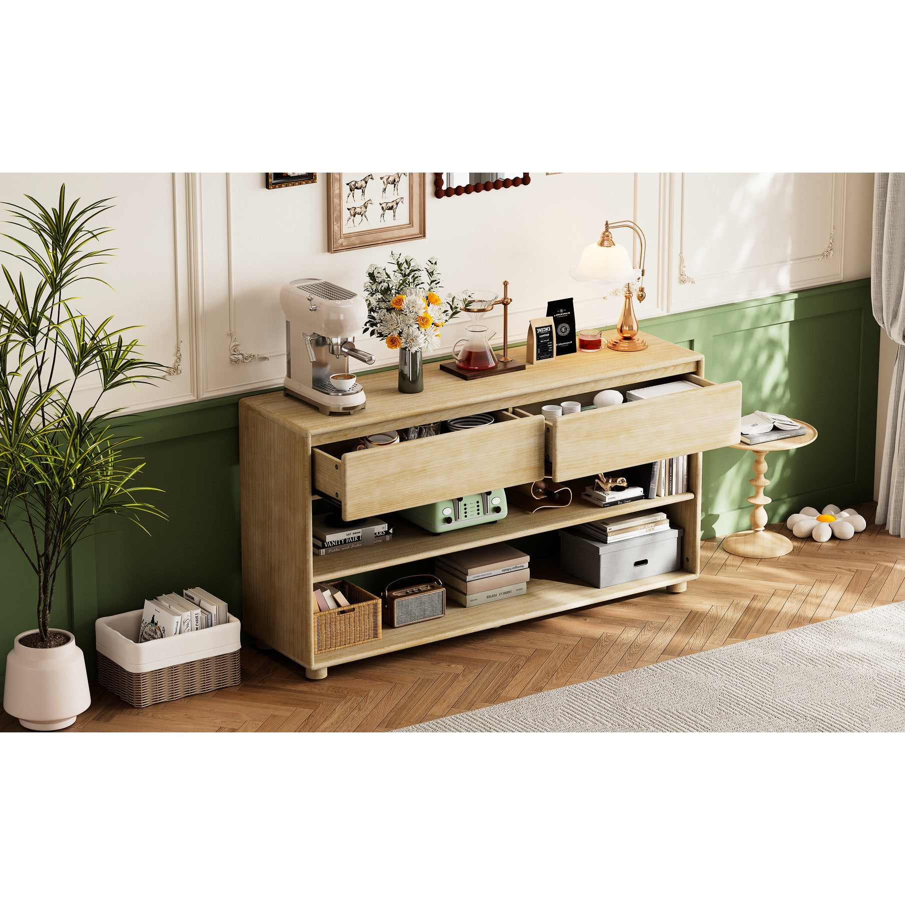 Compact design, rounded corners console table - Create an elegant ...