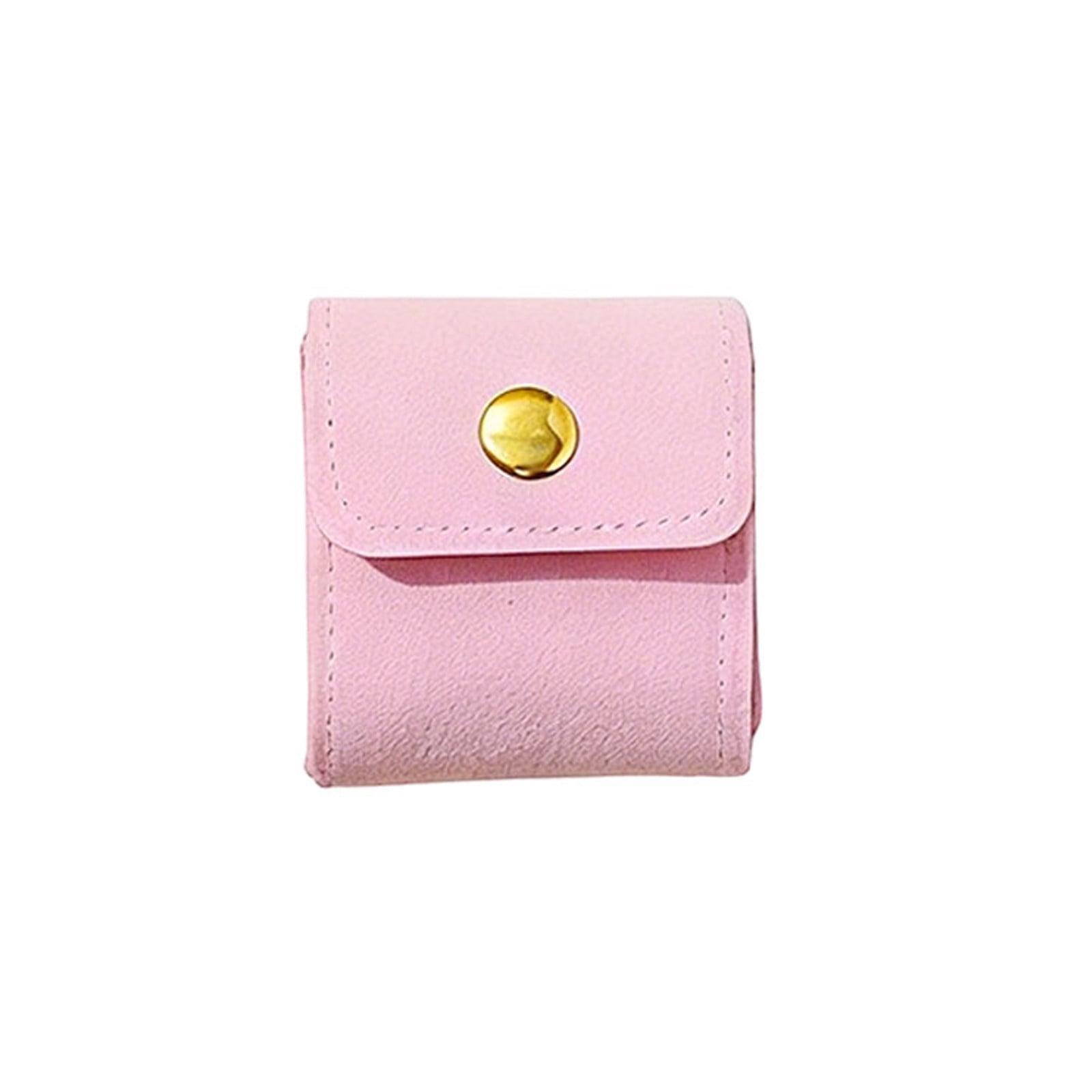 Compact sweet color Soft-Touch Pouch with Flap Closure and Button for ...
