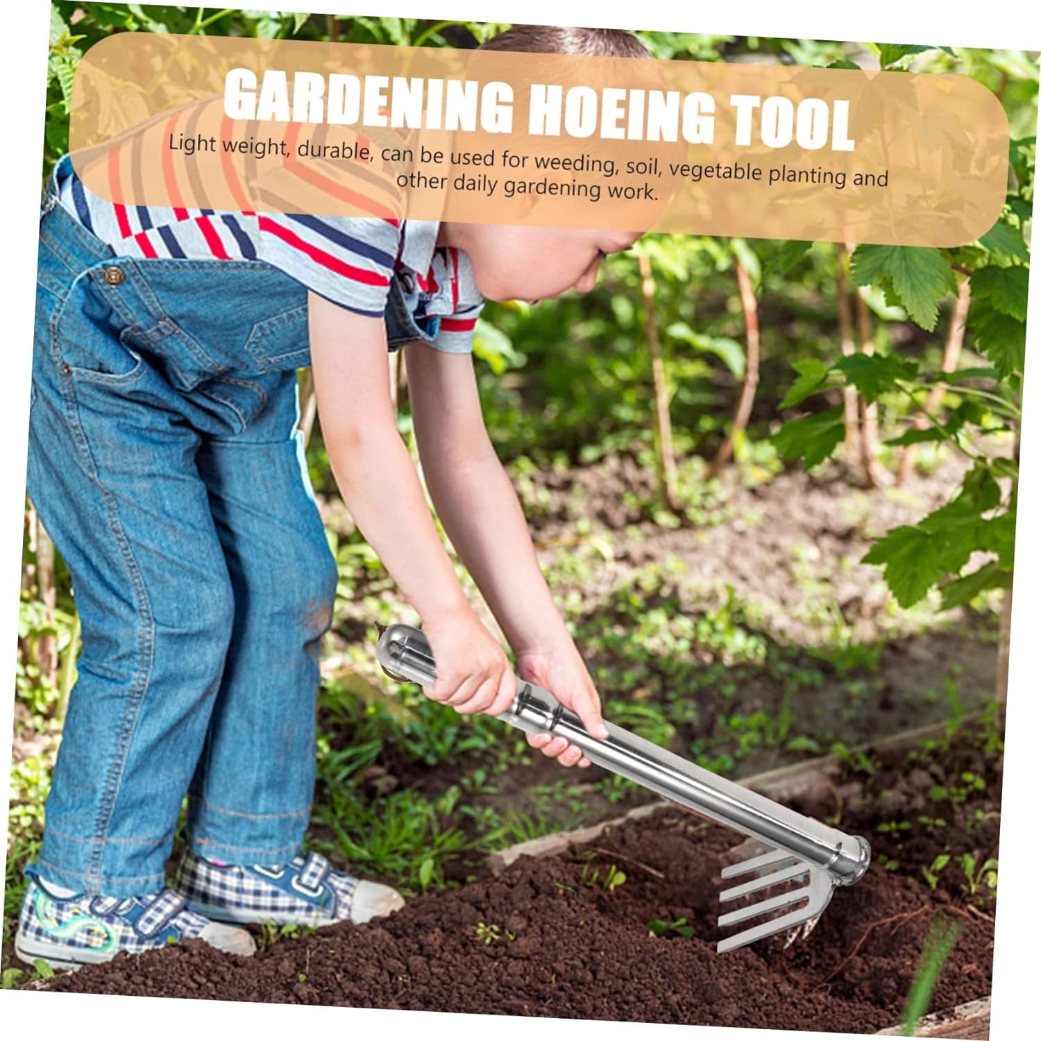 Compact versatile and durable Portable Japanese Garden Hoe made of ...