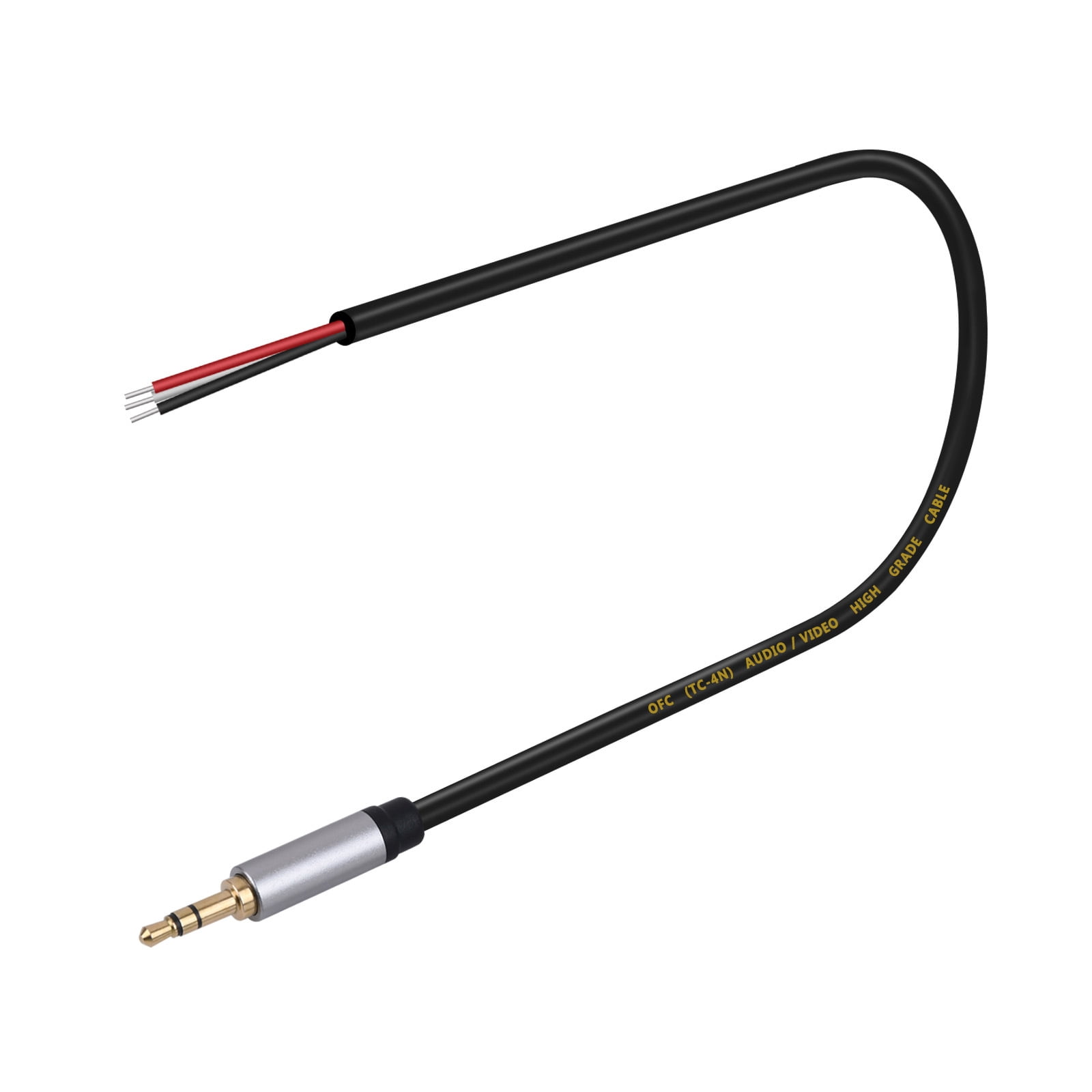 Compactly 3.5mm Male Connectors to Bare Wire Cable Ideal for Headsets ...