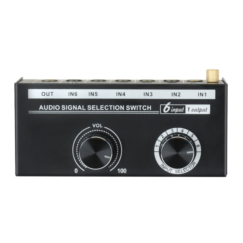 Compactly 6Channel Audios Switcher Selector For Home Studio Setups ...