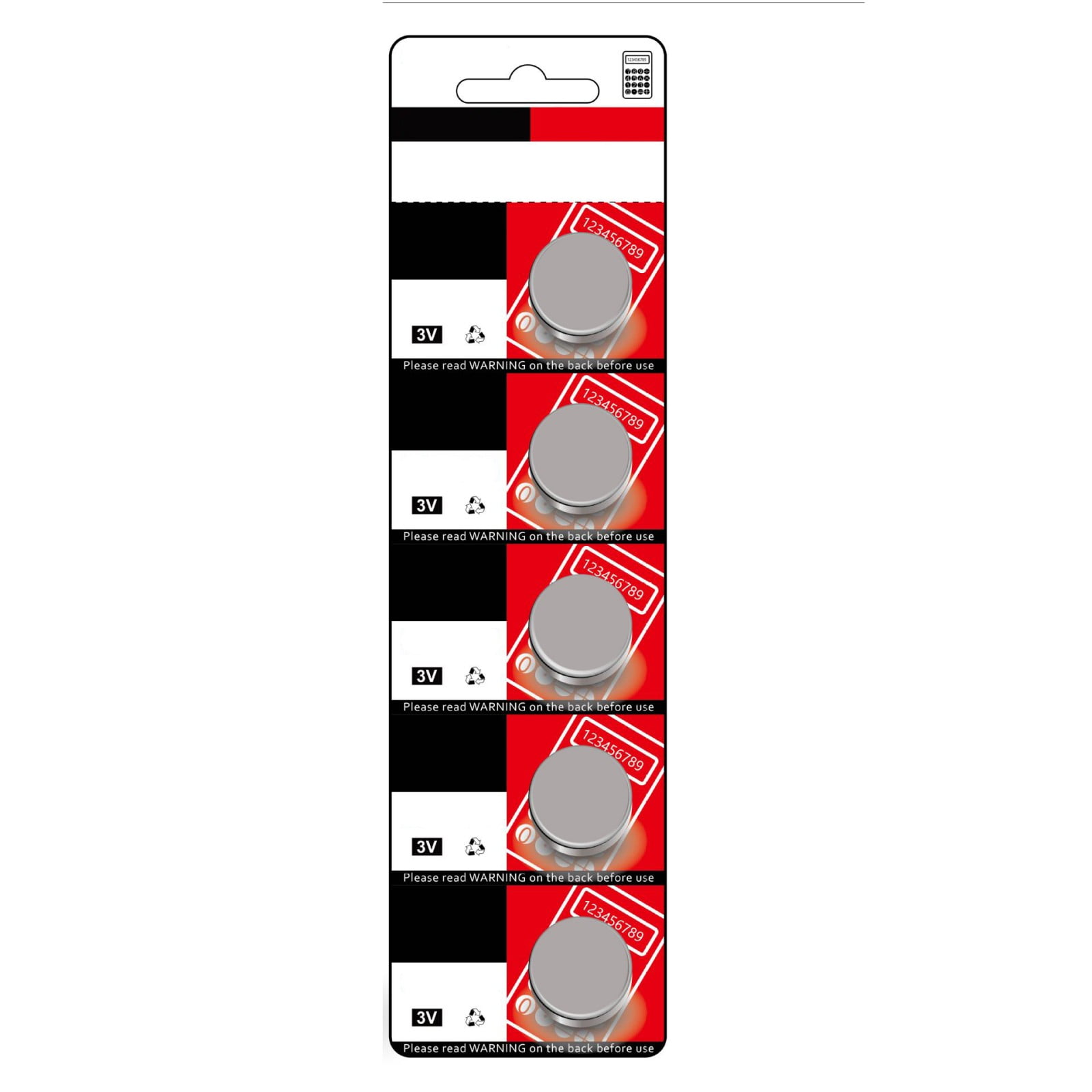 Compactly CR2450 3V Coin Batteries Pack Of 5 Reliability Power Sources ...