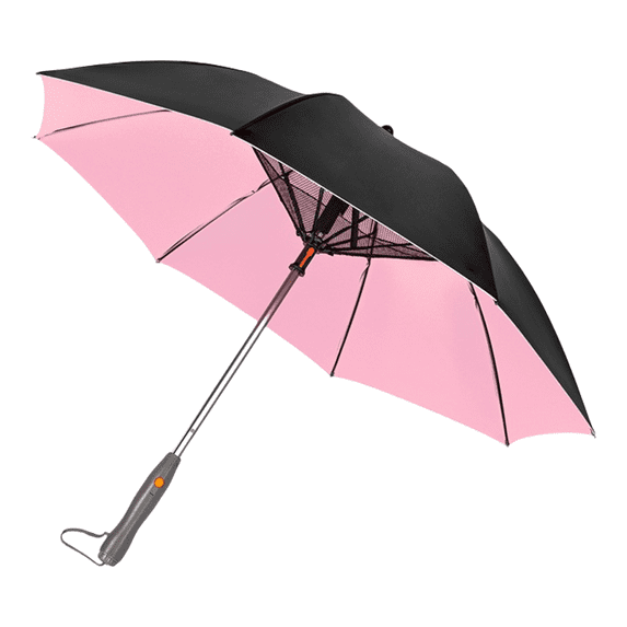 Compactly Light weight Sun and Rain Umbrella with Integrated Fan and ...