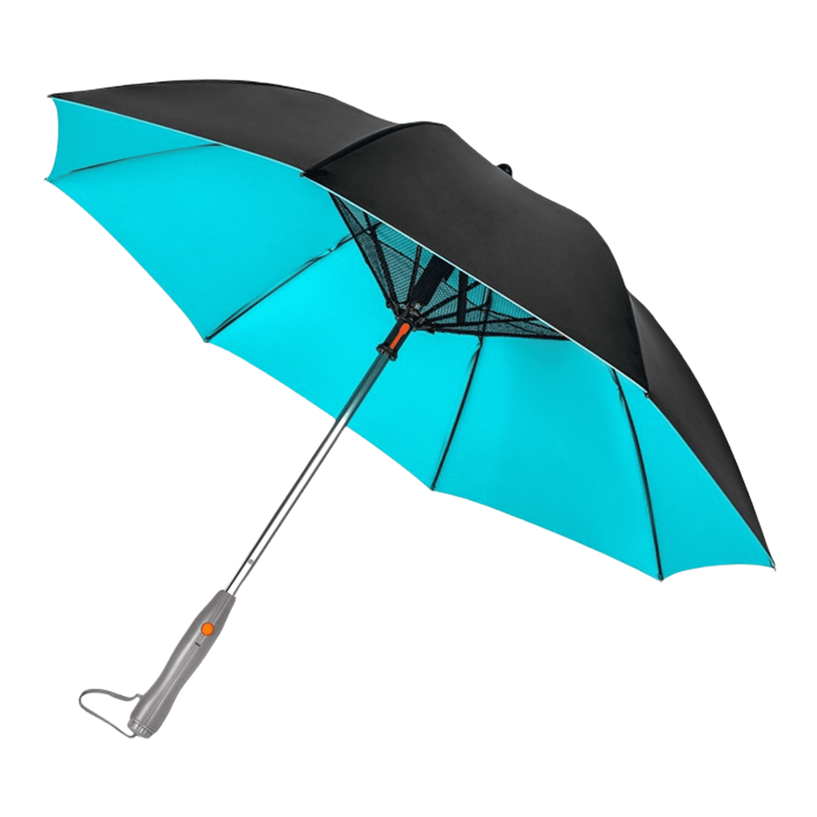Compactly Light weight Sun and Rain Umbrella with Integrated Fan and ...