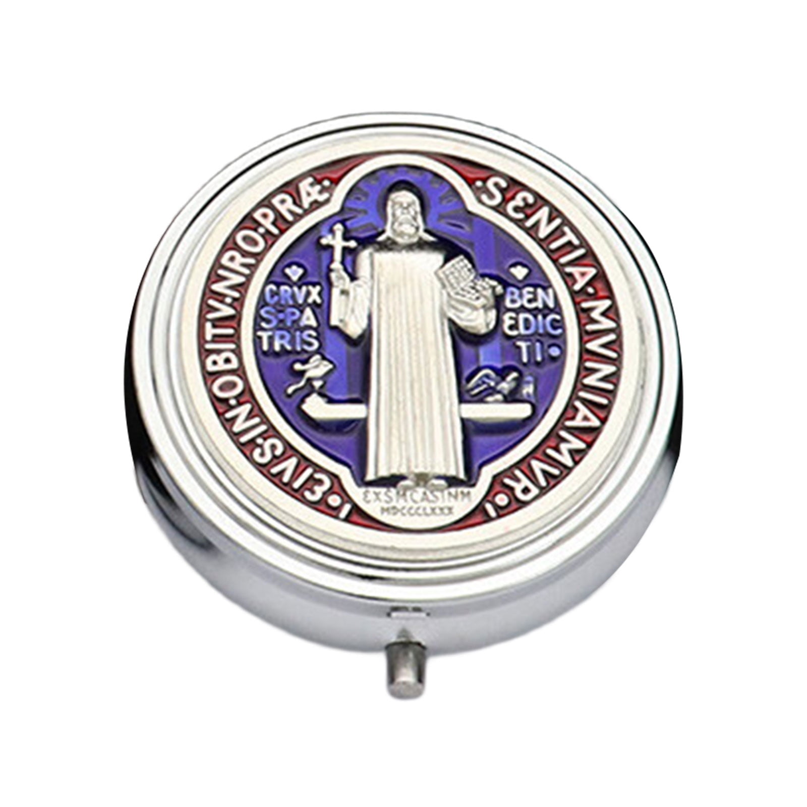 Compactly Metal Prayer Religious Jewelry Case Featurings Builts In ...