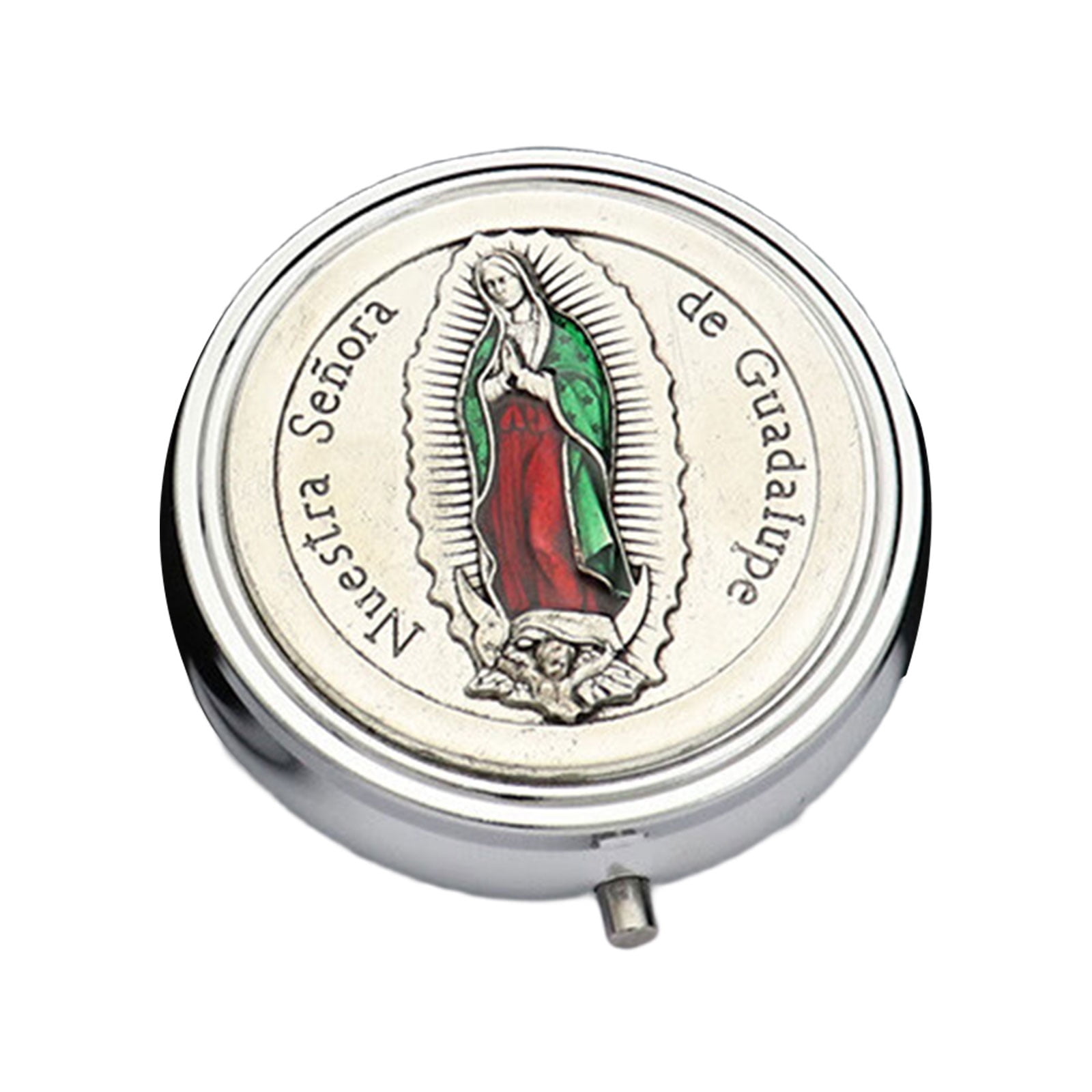 Compactly Metal Prayer Religious Jewelry Case Featurings Builts In ...