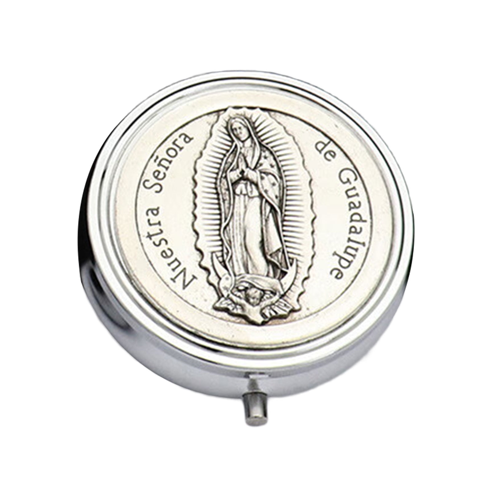Compactly Metal Prayer Religious Jewelry Case Featurings Builts In ...