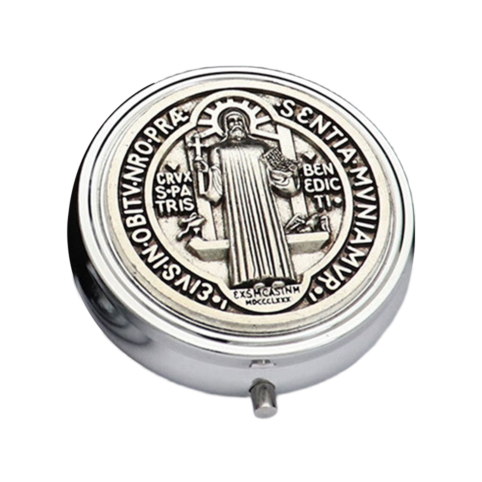 Compactly Metal Prayer Religious Jewelry Case Featurings Builts In ...