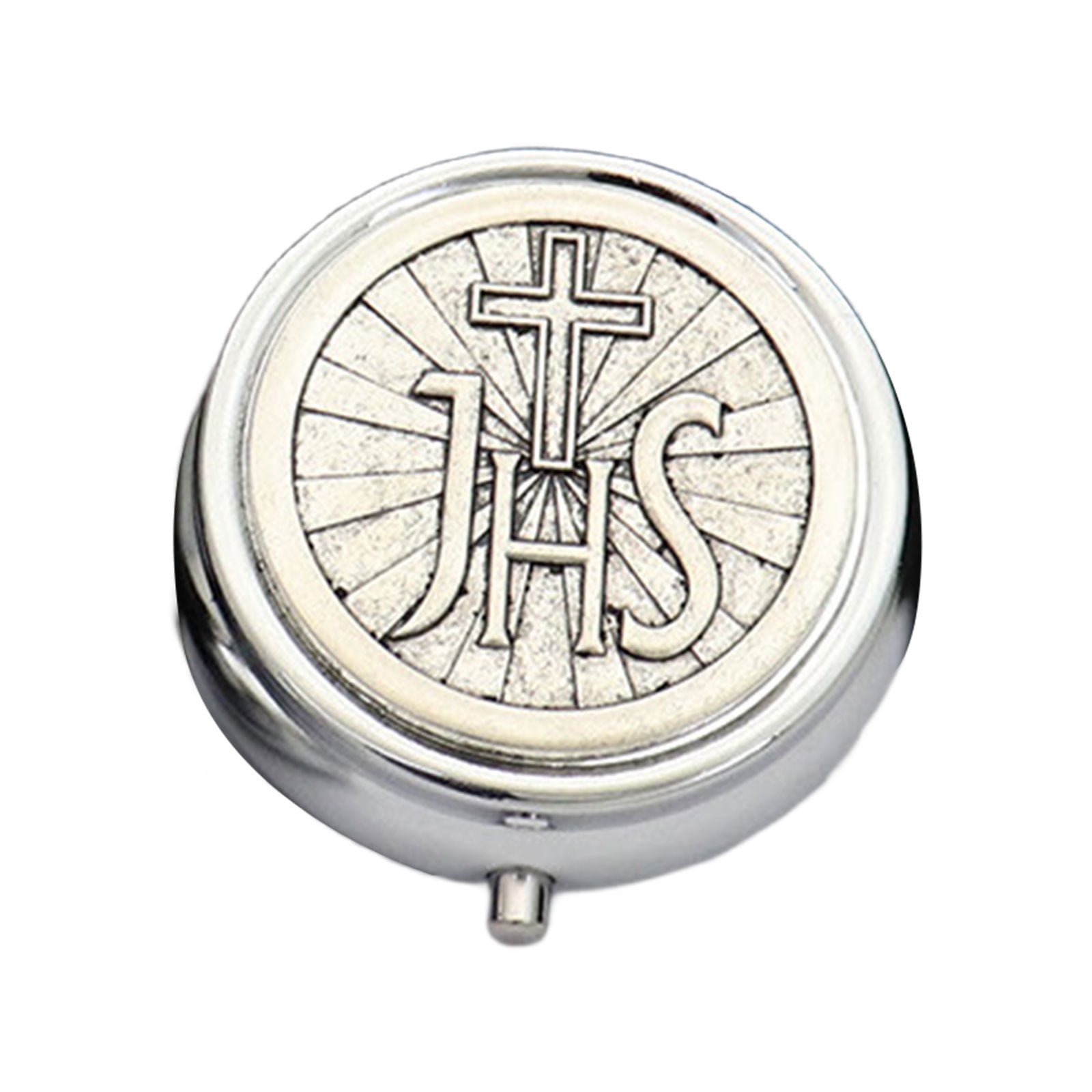 Compactly Metal Prayer Religious Jewelry Case Featurings Builts In ...