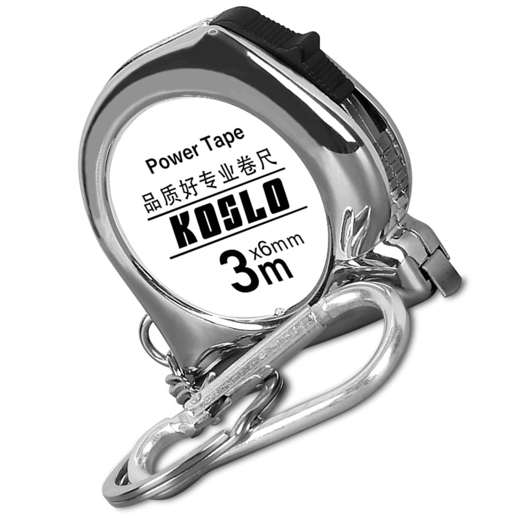 Compactly Tape Measure with Carabiner 3Meter Portable ABS Case Carbon ...