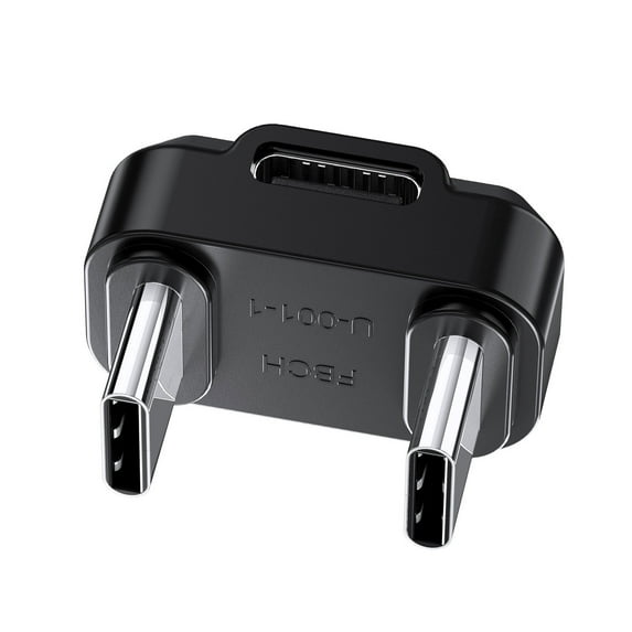 Compactly U Type USB C Female to 2 Male Adapter for Quick Charging and ...