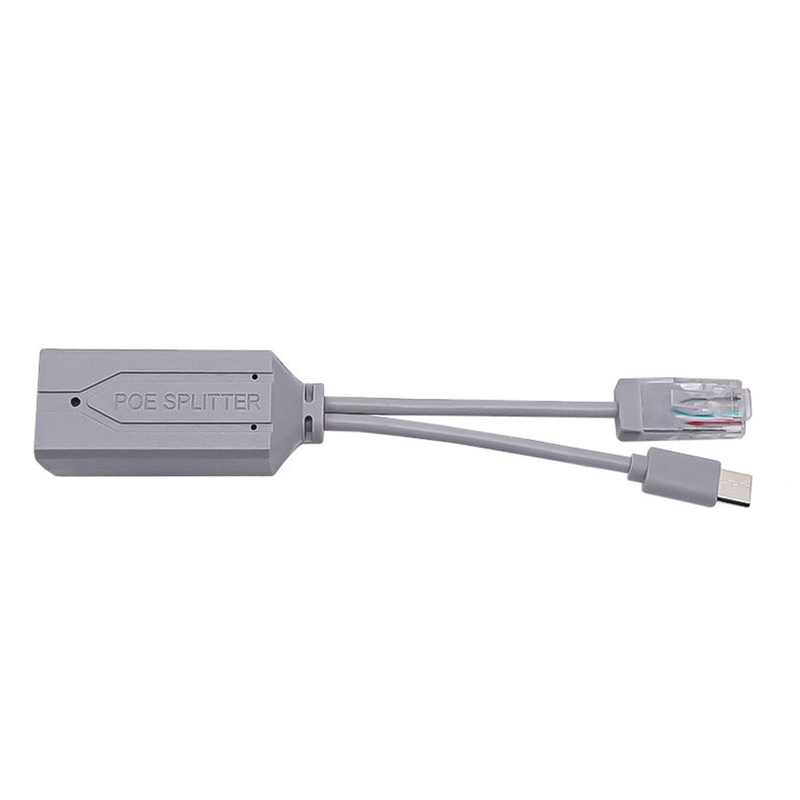 Compactly USB C Power Over Ethernet Splitter 48V To 5V 2.4A IEEE802.3af ...
