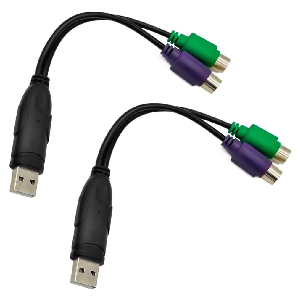 Compactly USB to 2PS/2 Adapter to USB Adapter Seamlessly Connection for Keyboards and Mouse for ...