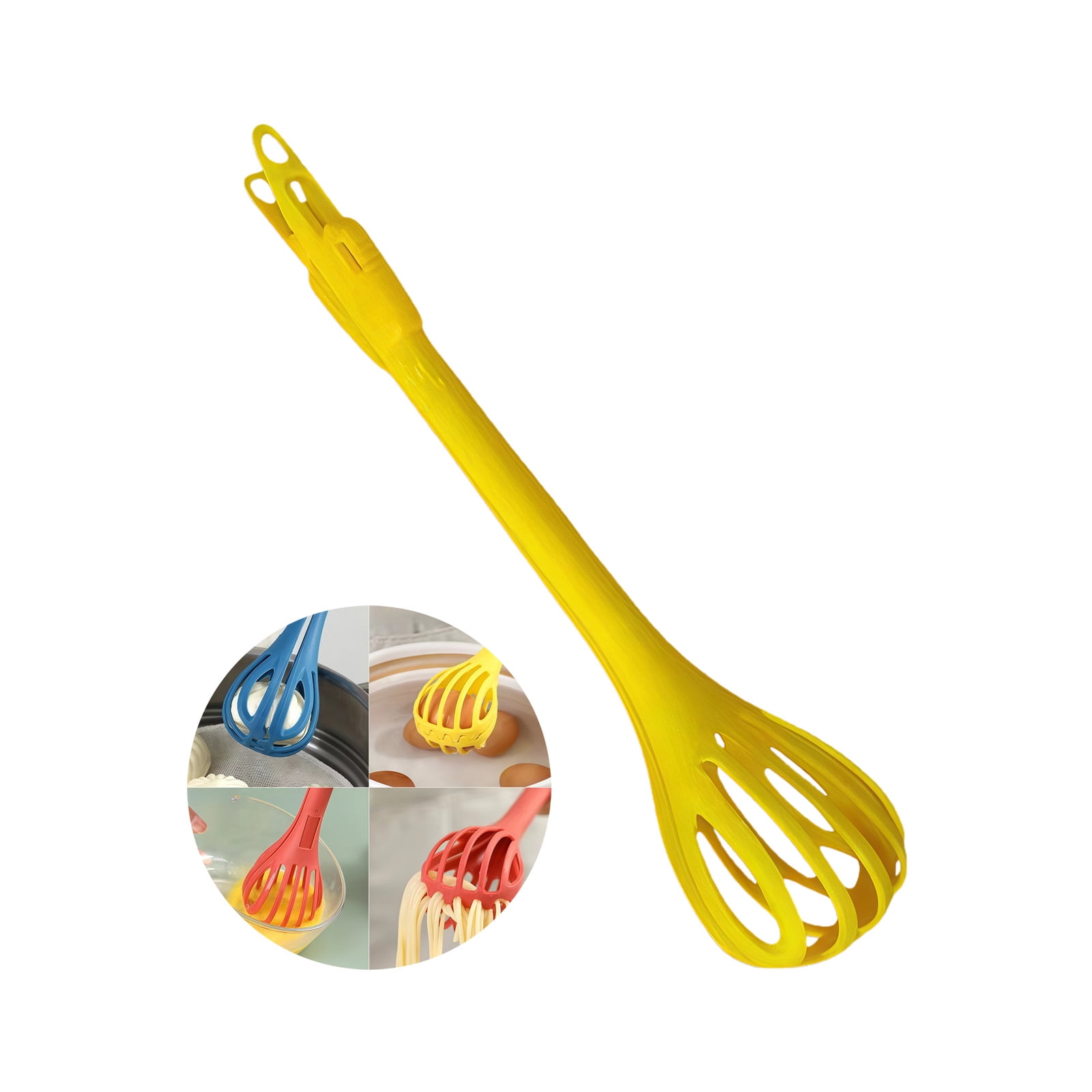 Compacts 2 in 1 Eggs Beater and Tongs with Ergonomic Handle Plastic ...