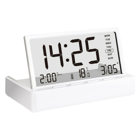 Compacts Digital Alarm Clock Temperature Date Display Transparent ...