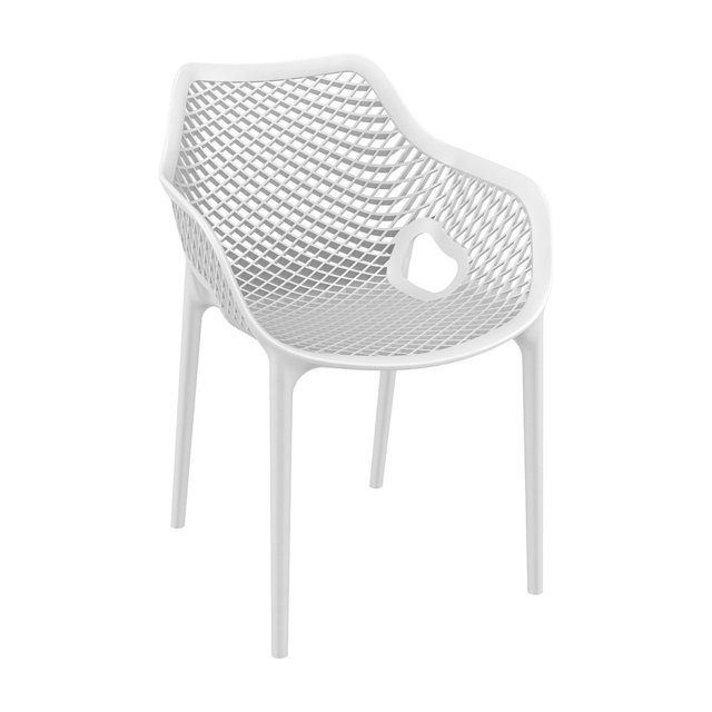 Compamia Air XL Outdoor Patio Dining Arm Chair in White - Walmart.com