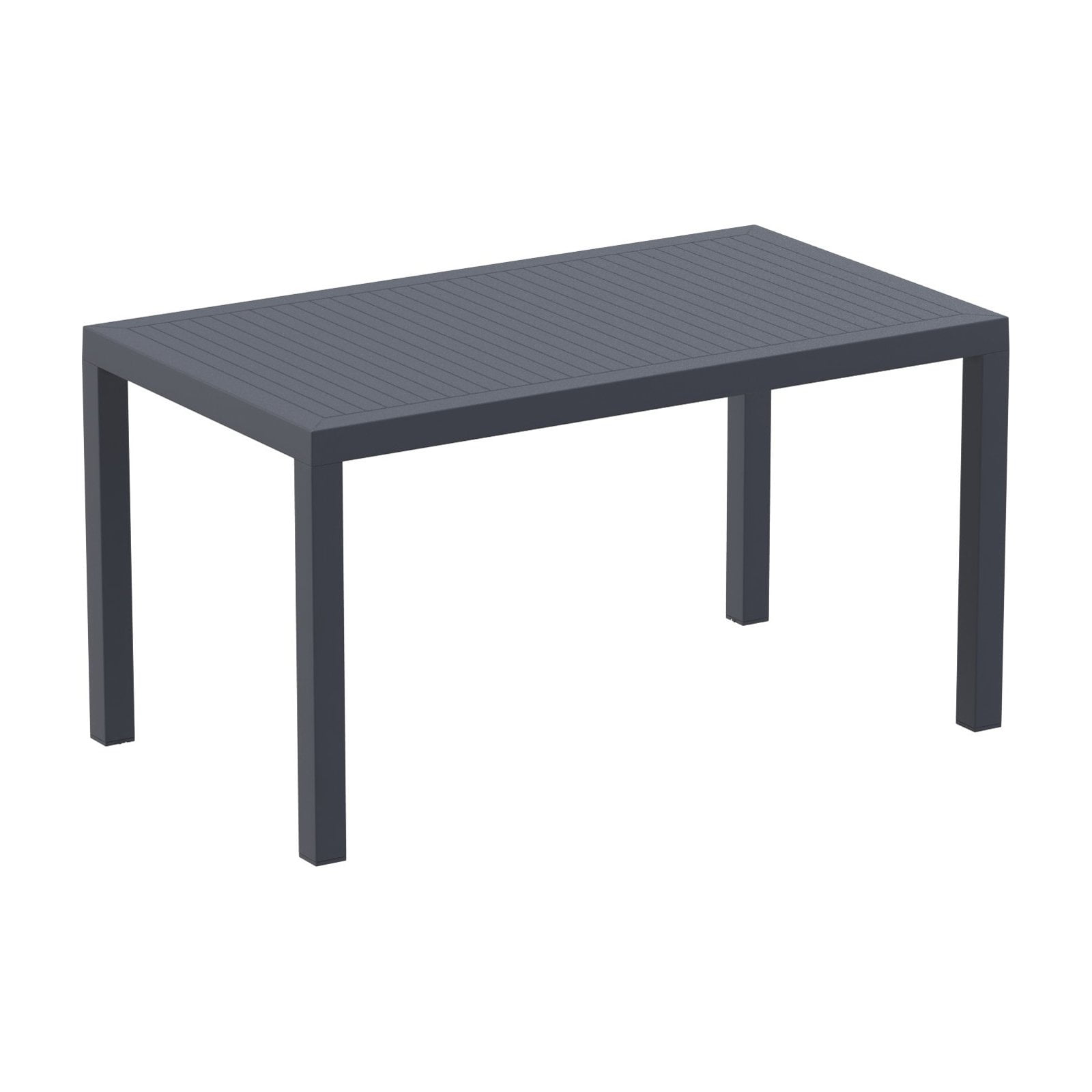 Compamia Ares 55" Resin Patio Dining Table in Dark Gray - Walmart.com