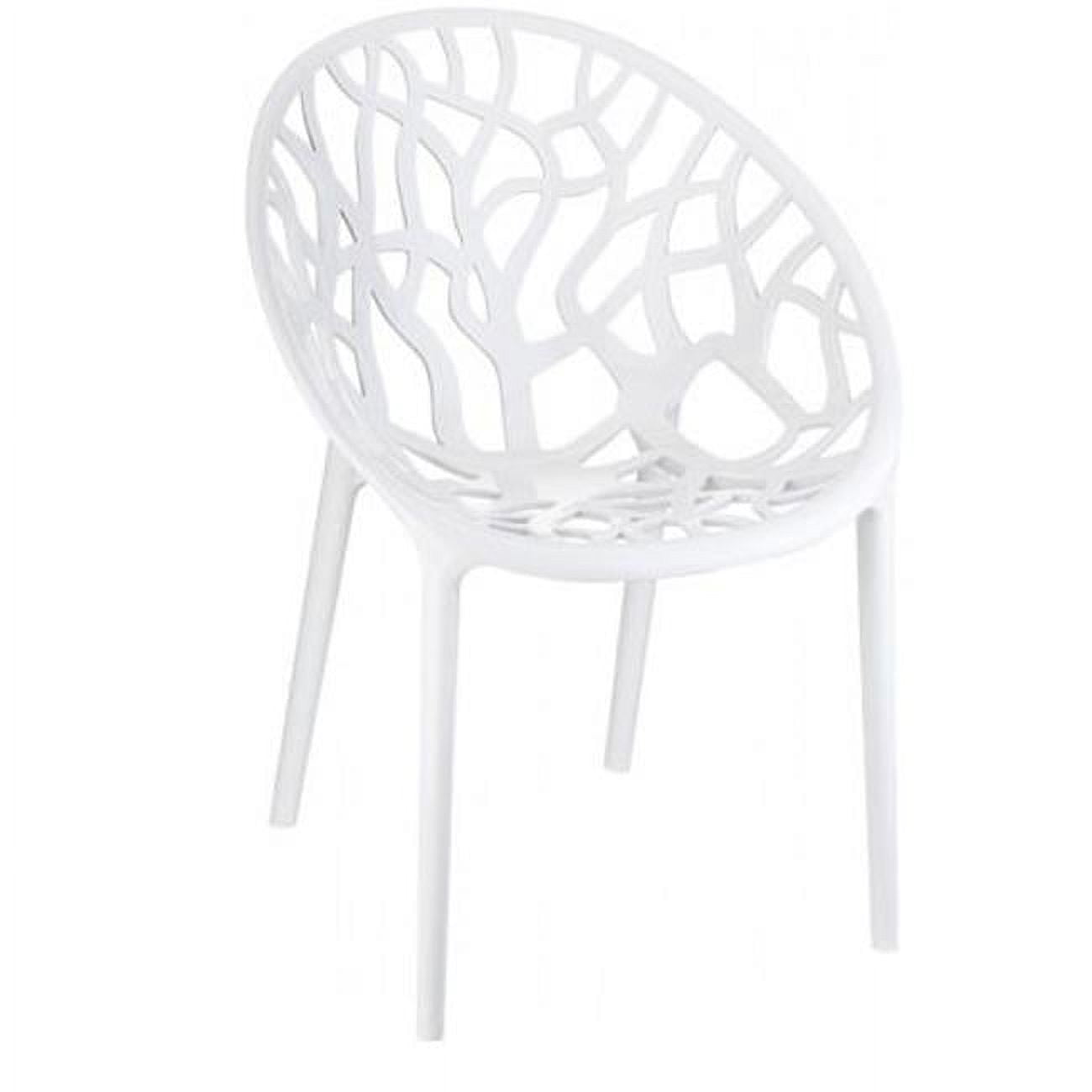 Compamia Crystal Chair - Glossy White - Set of 2 - Walmart.com