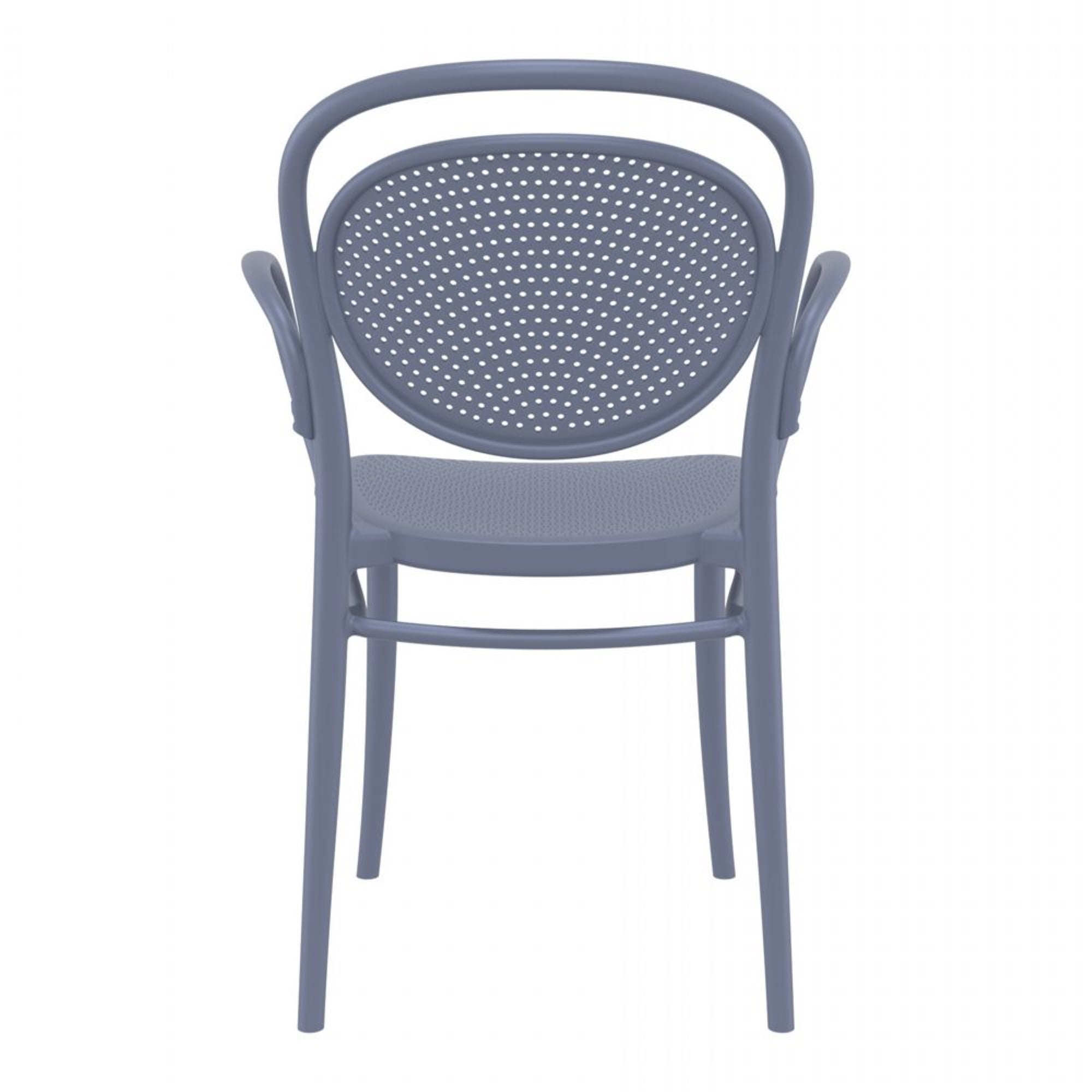 Compamia Marcel XL Resin Outdoor Arm Chair Dark Gray - Walmart.com
