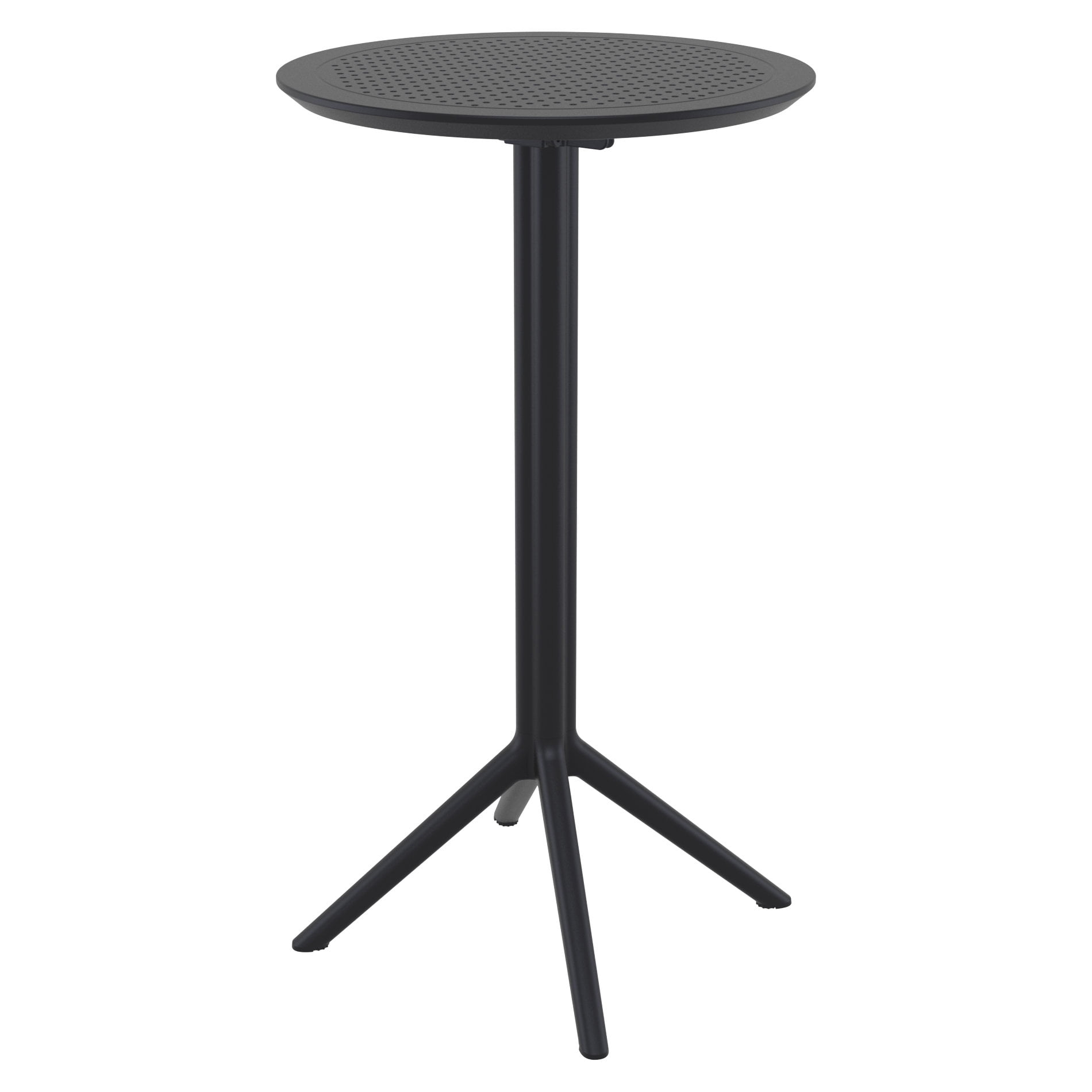 Compamia Sky 24 inch Round Folding Bar Table in Black finish - Walmart.com
