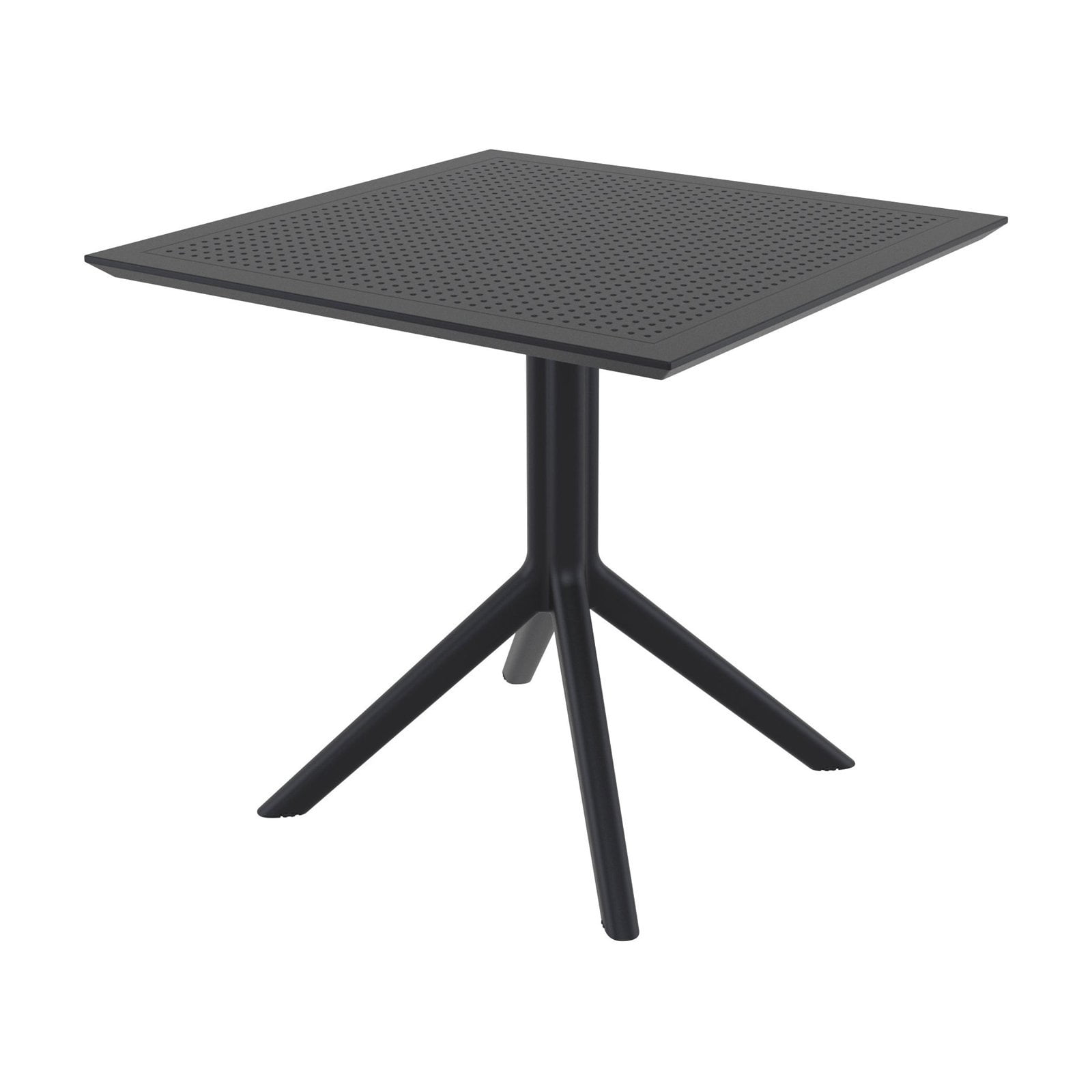 Compamia Sky 32" Square Patio Bistro Table in Black - Walmart.com