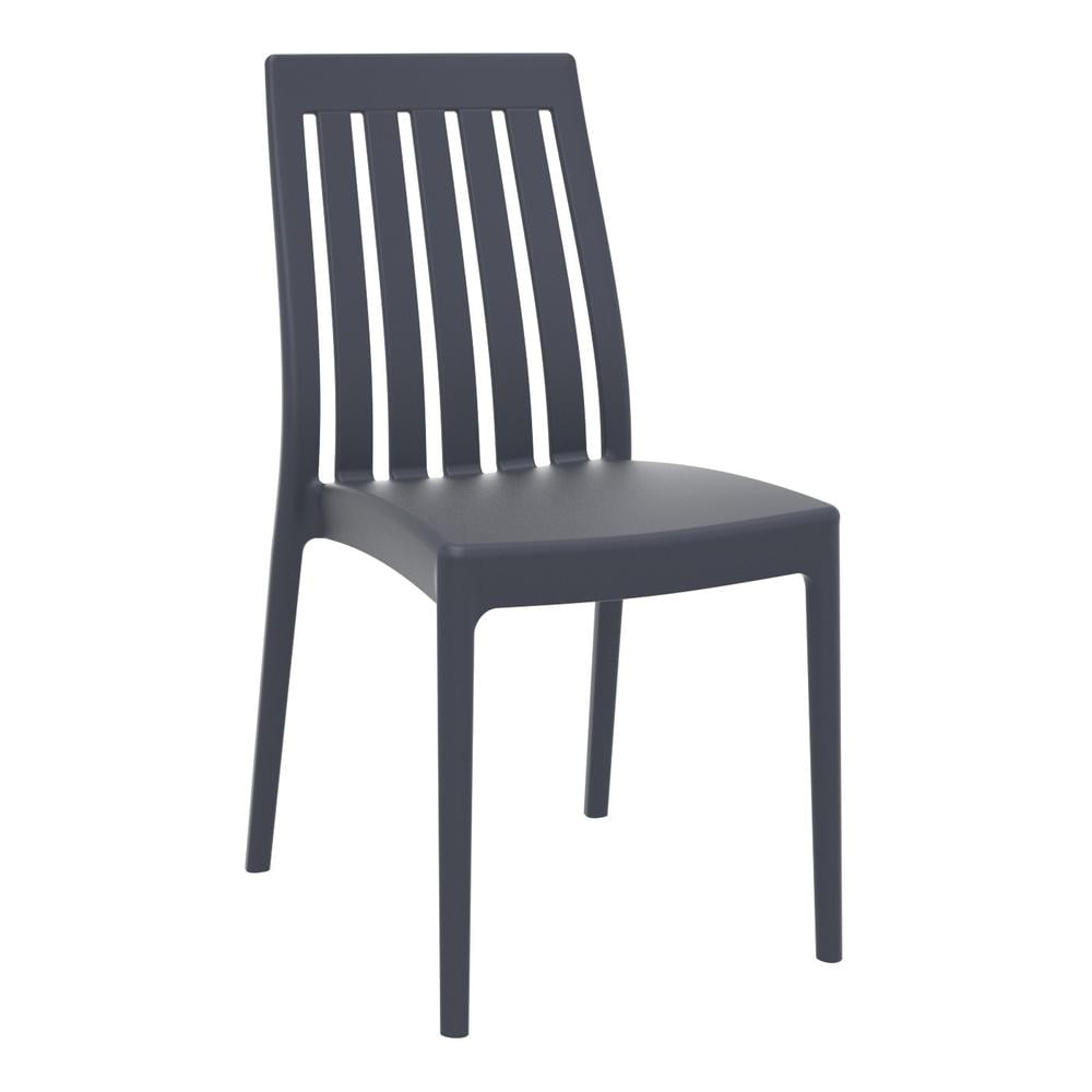 Compamia Soho Patio Dining Chair in Dark Gray - Walmart.com