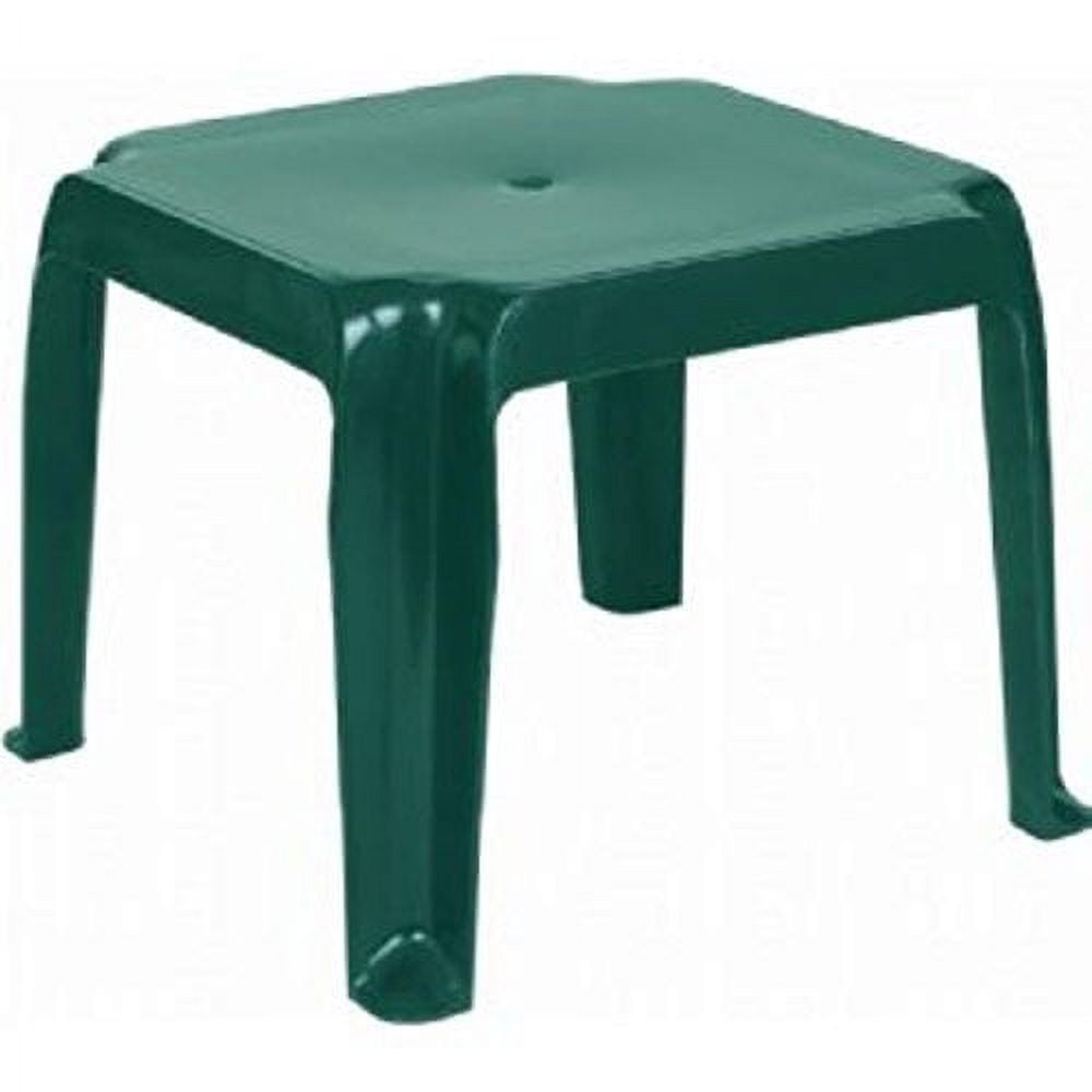 Compamia Sunray Square Resin Patio Side Table in Green (Set of 2 ...