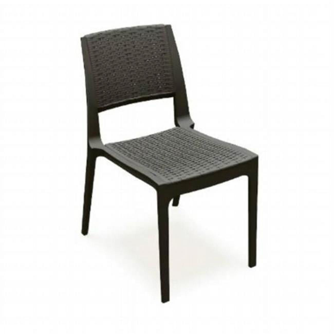 Compamia Verona Resin Wickerlook Dining Chair Brown - Walmart.com