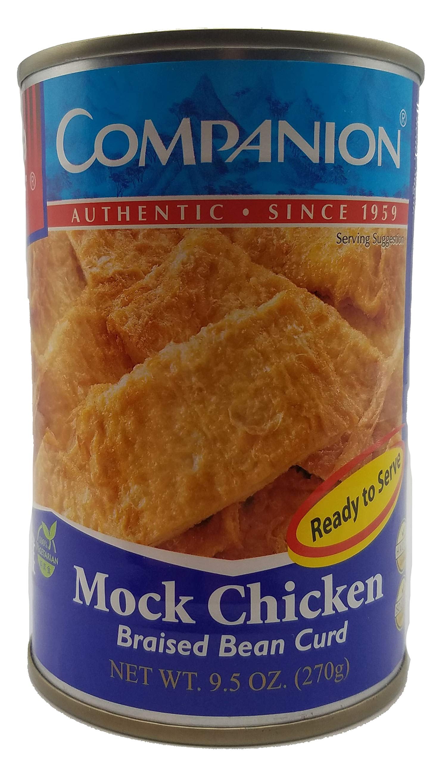 Companion Foods Braised Bean HP29 Curd Vegan Chicken Canned Meat ...