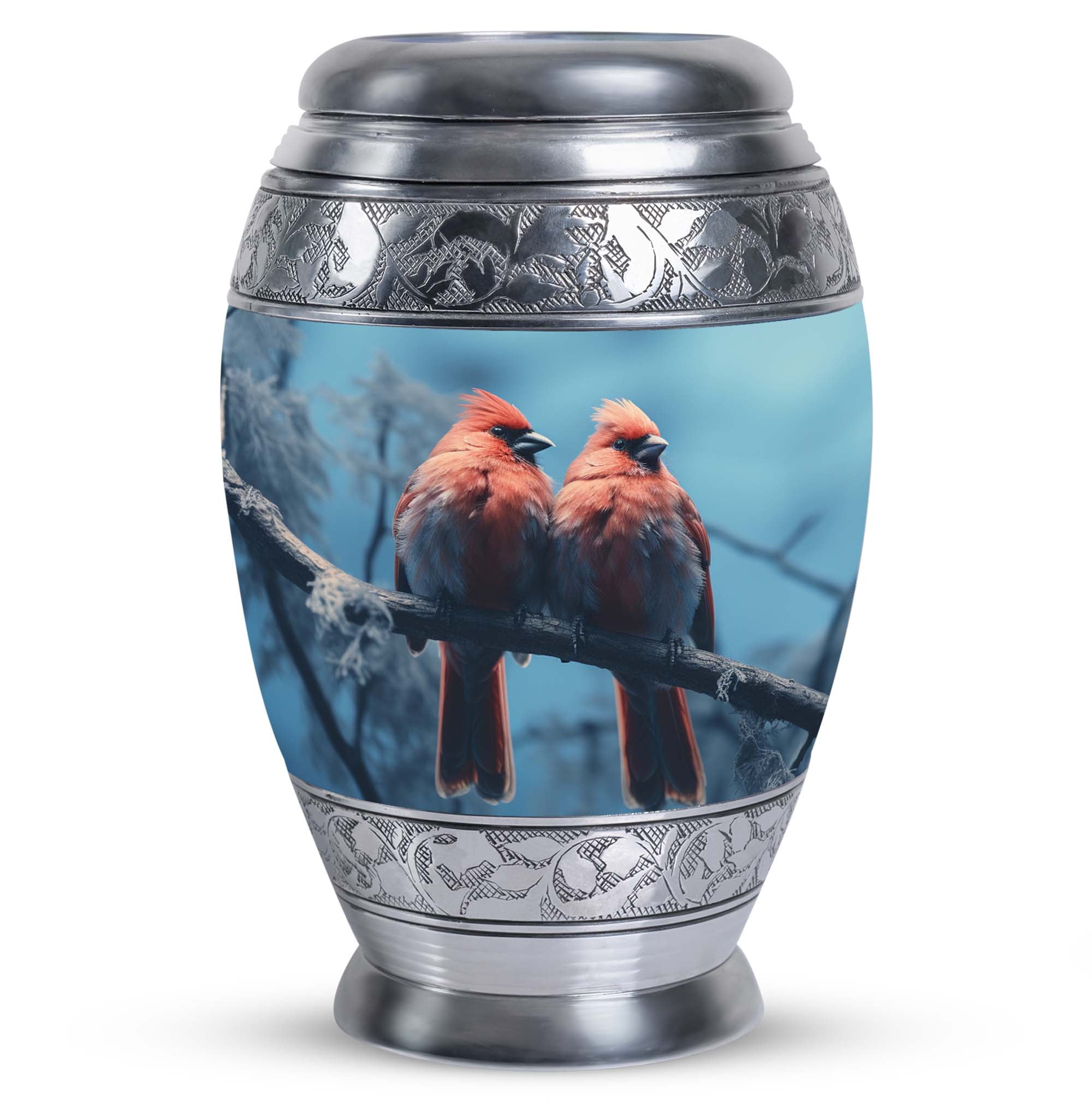 Companions In Crimson Feathers Cremation Urn For Men, Urn For Ashes ...