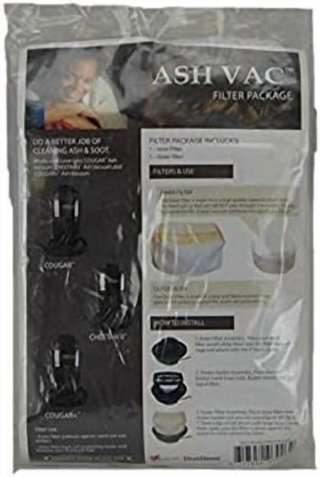 Company 2F22 , Kit Ash Vac Cheetah II Cougar MU305/MU405 - Walmart.com