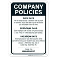 Company Policies Sign, Employees Break Room Decor, - Walmart.com