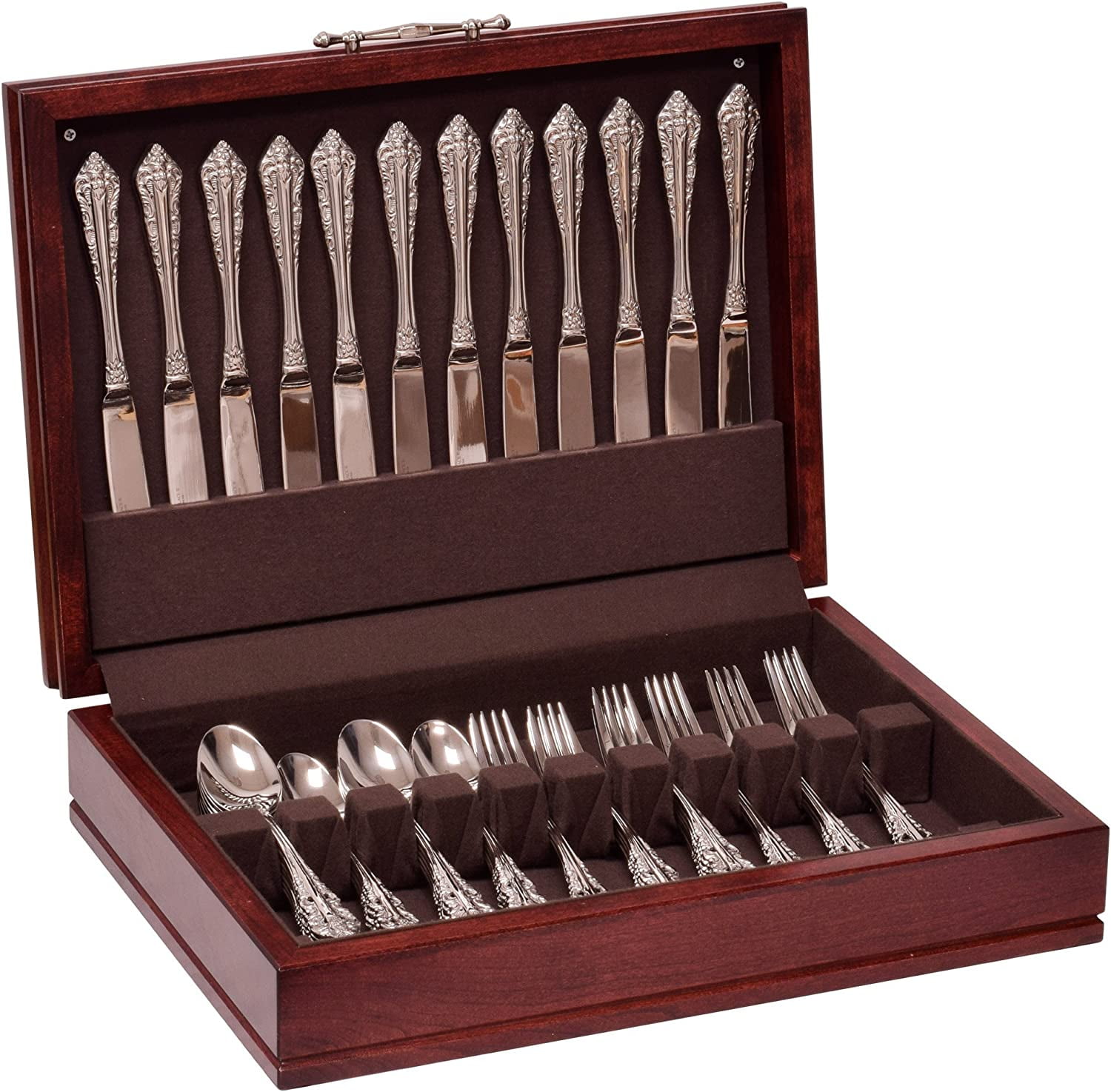 Company - ; Silver/flatware Chest; Solid Cherry (Rich Mahogany on Solid ...