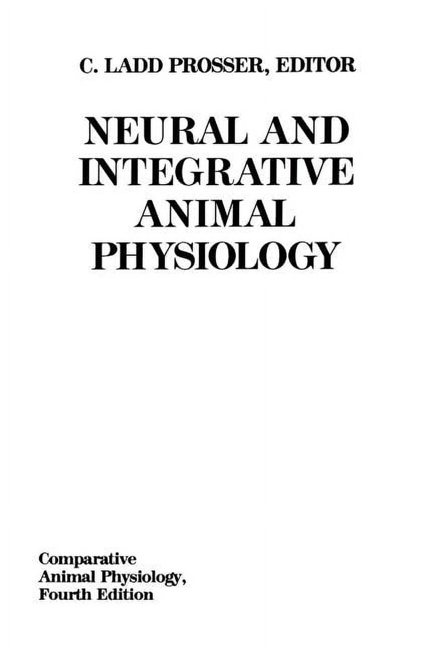 Comparative Animal Physiology Comparative Animal Physiology, Neural and ...