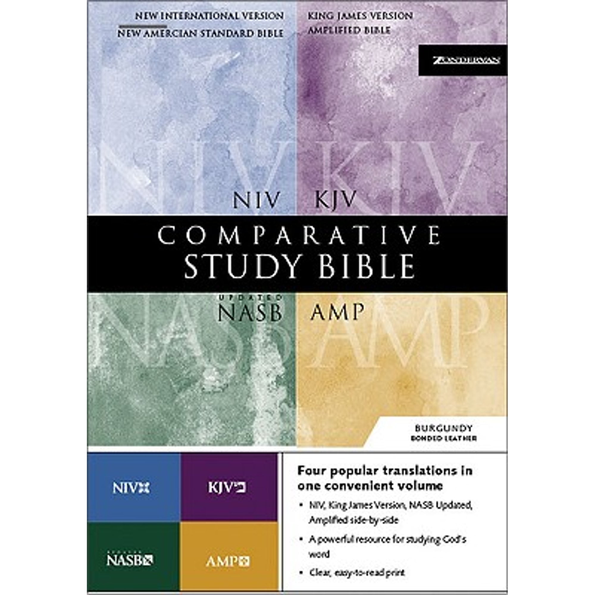 Pre-Owned Comparative Study Bible-PR-KJV/NIV/NASB/AM (Hardcover) by ...
