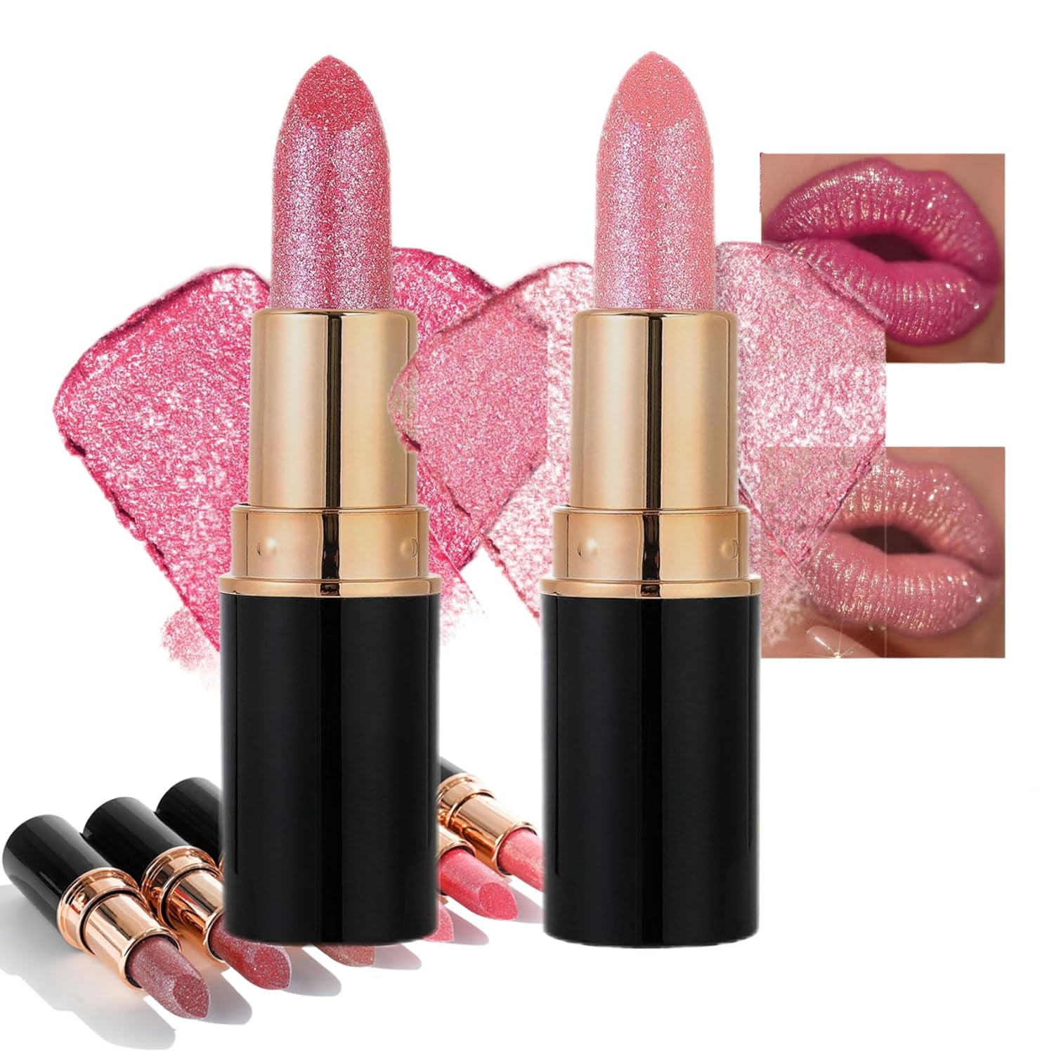 Comparison Diamond Lip Gloss Glitter Lipstick Waterproof, Diamond ...