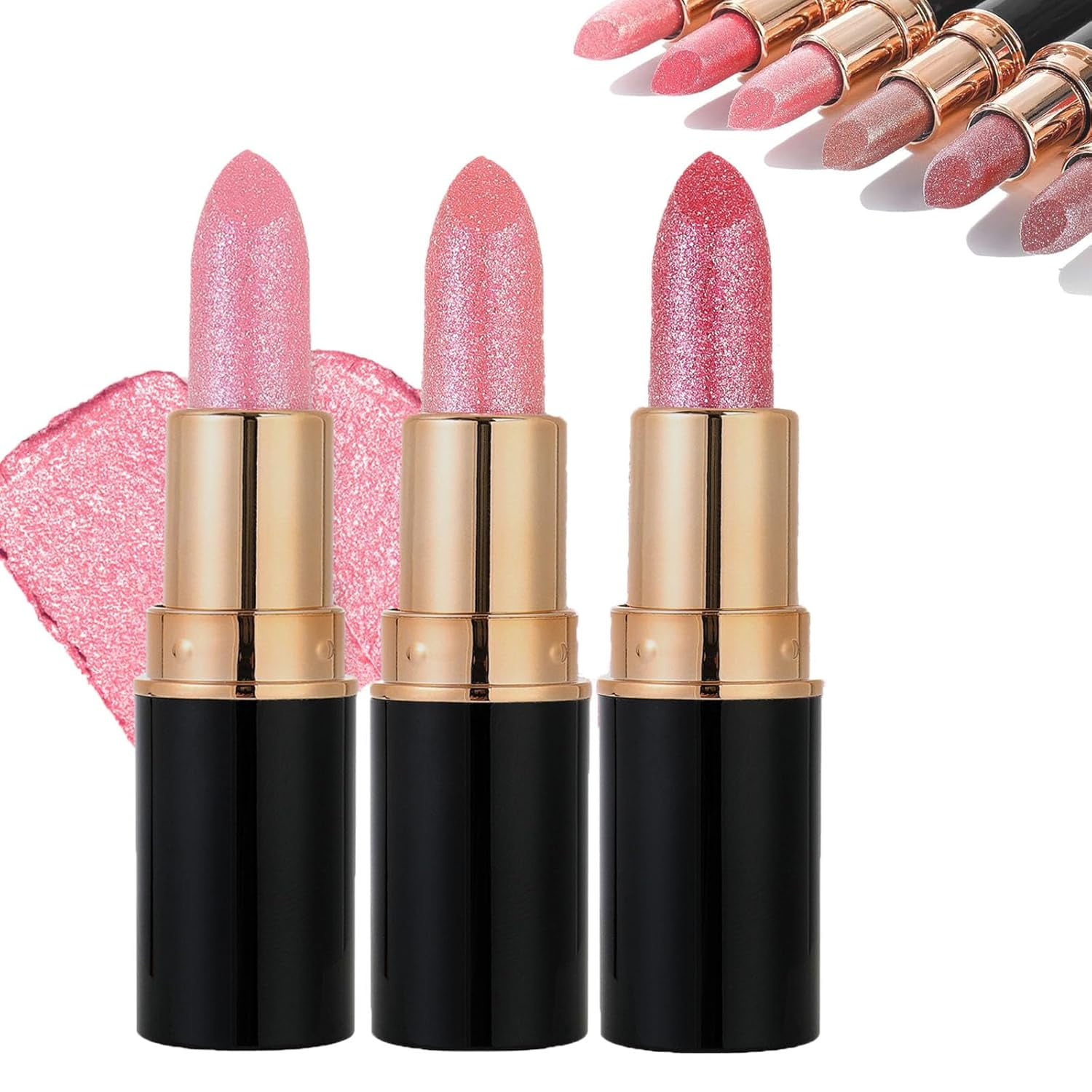 Compariston Diamond Lip Gloss Glitter Lipstick, Metallic Lipsticks ...