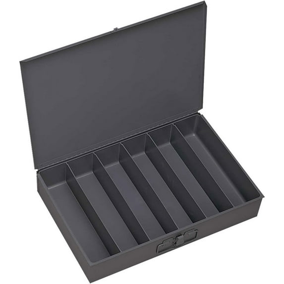 Compartment Box - 18x12x3" - (6) Vertical Compartments - With Fixed ...