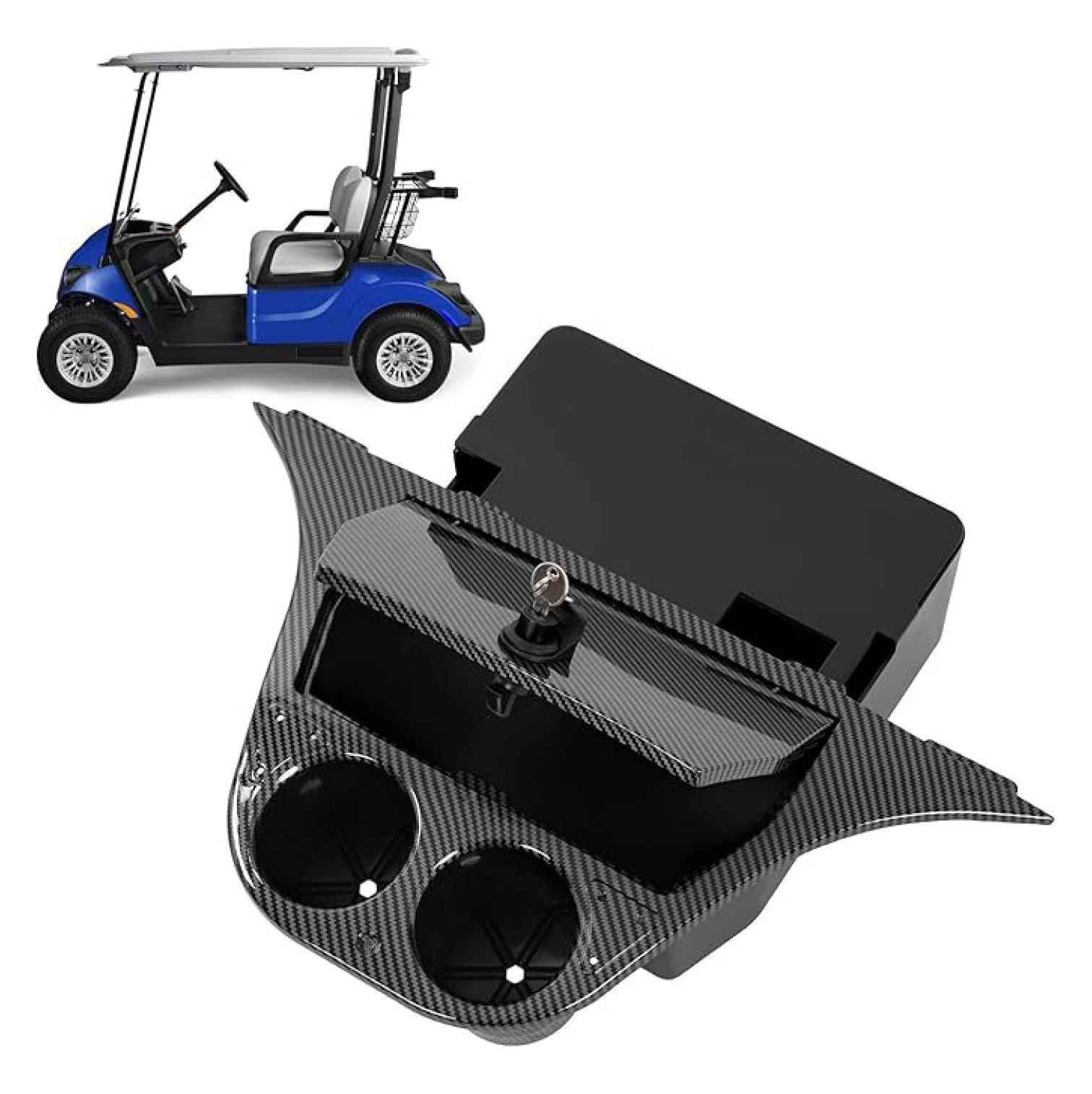 Compartment Compatible with Drive Golf Carts Plastic-PP Carbon Fiber ...