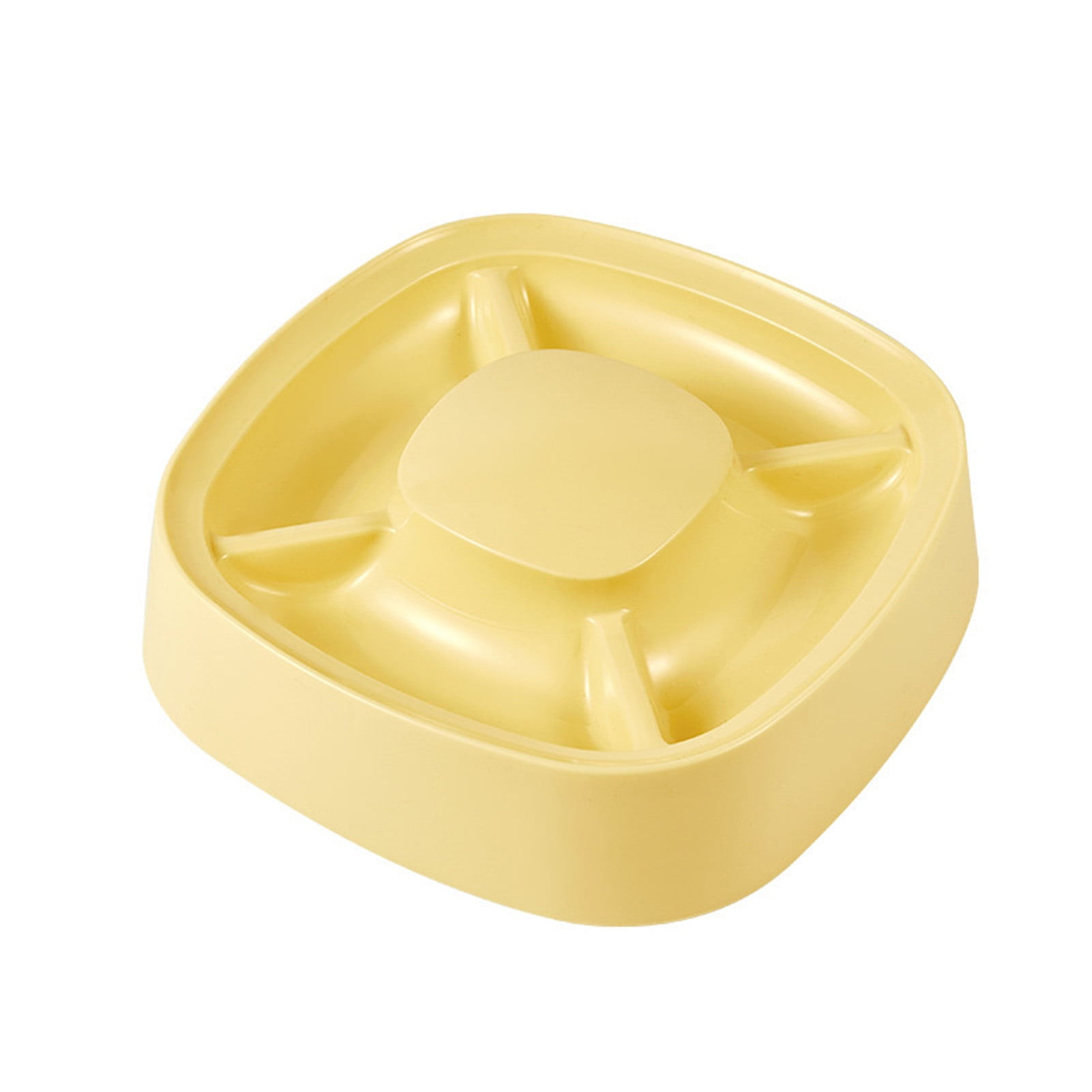 Compartment Pet Tray Food Bowls Cat Bowl Divided Pet Dishes Bowls for ...