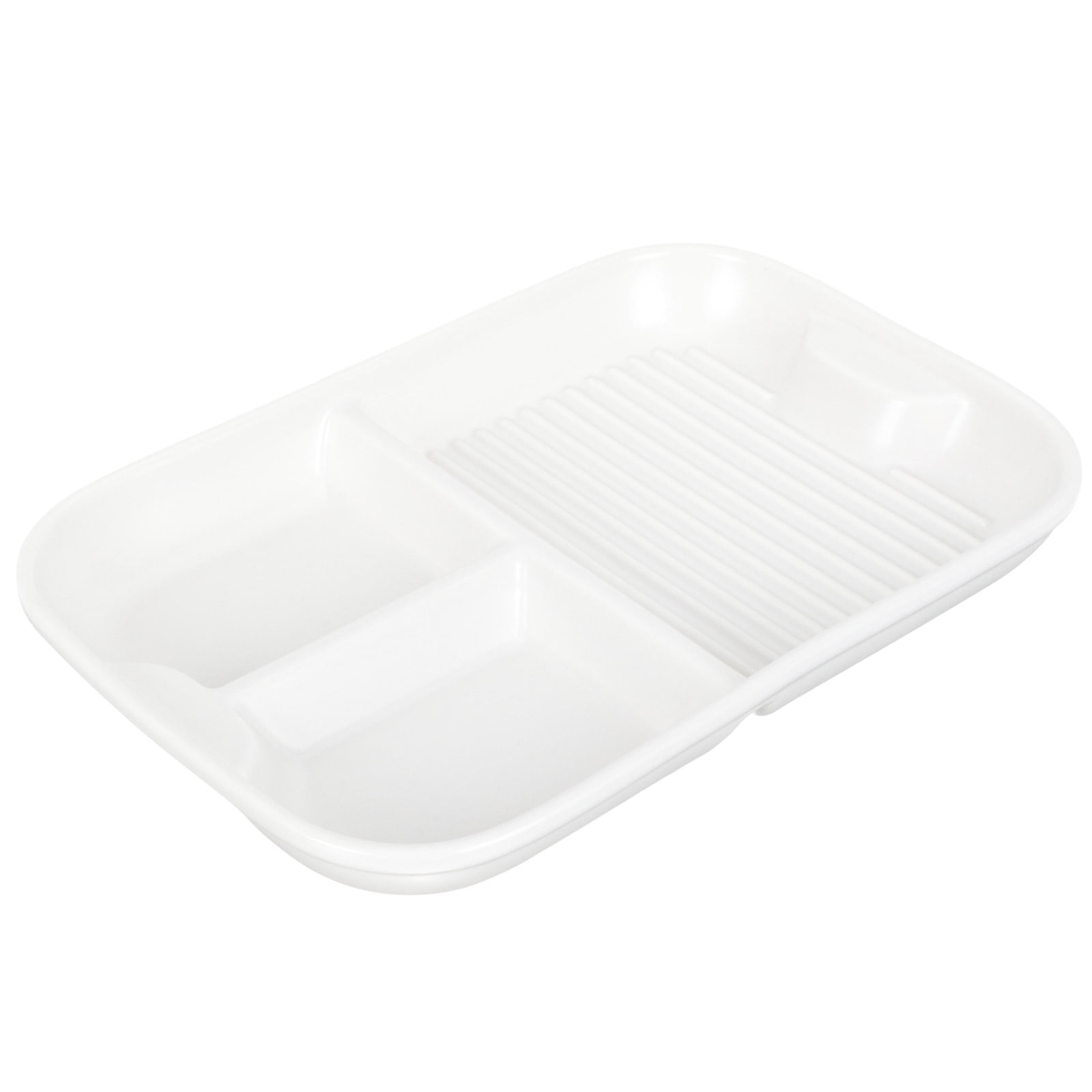 WOFASHPURET Rectangular Divided Tray Grayish White 1Set 9.82x6.68x0 ...