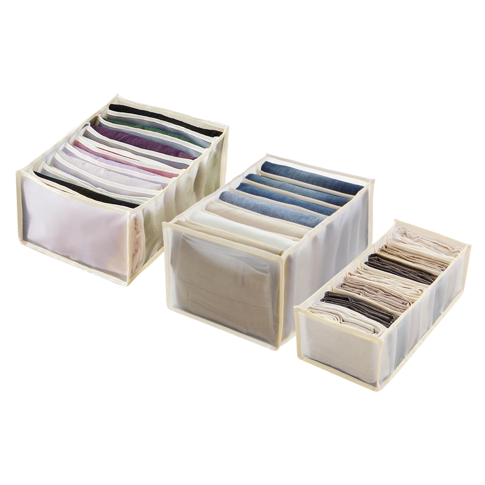 Compartment Storage Trouser Compartment Mesh Box Storage Clothes Drawer ...