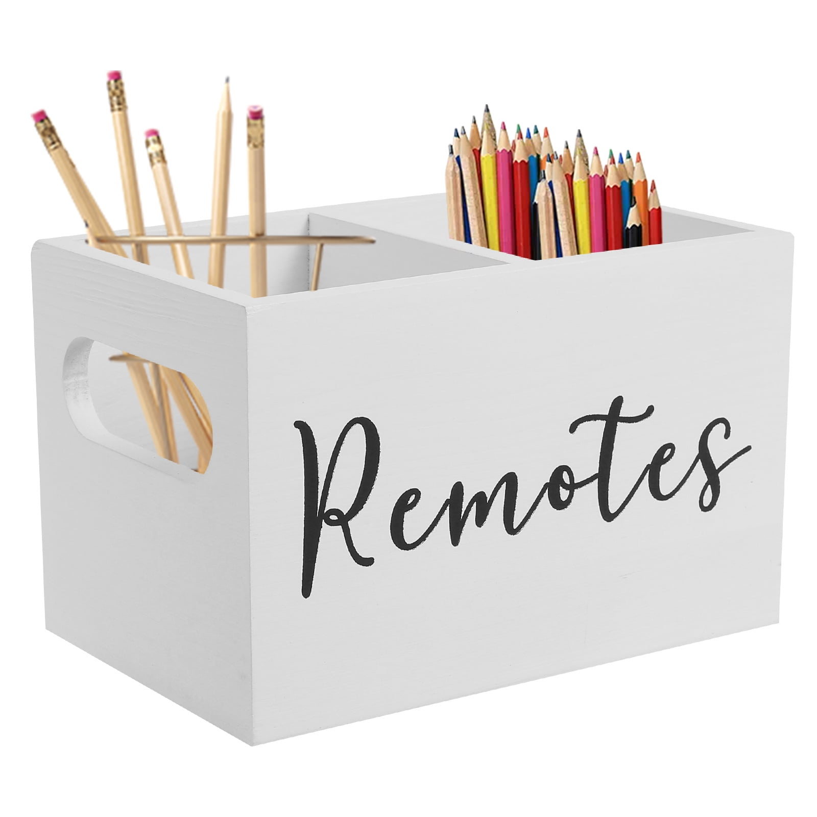 Compartmental Wood TV Remote Holder Easy to Clean Versatile Remote ...