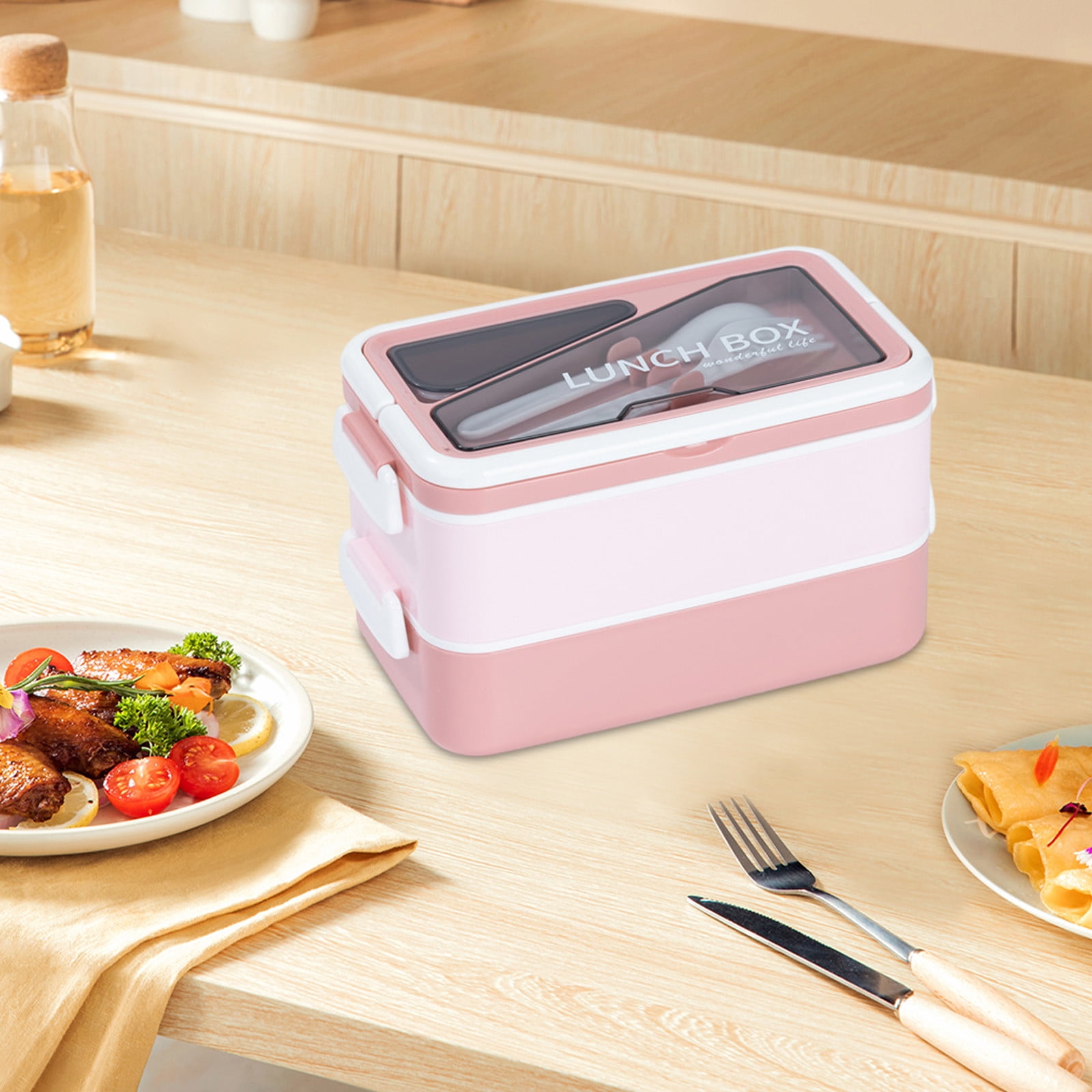 Compartmentalized Lunch Box | Microwave Safe Food Grade Plastic | Leak ...