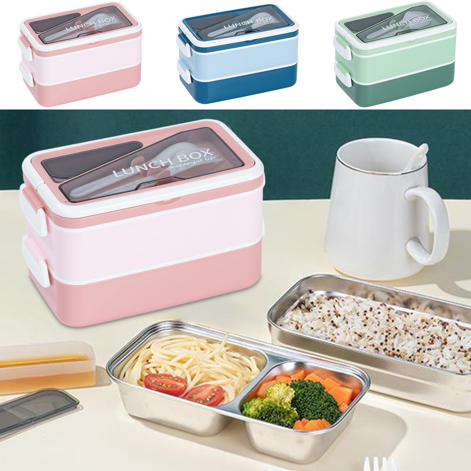 Compartmentalized Lunch Box | Microwave Safe Food Storage Container ...