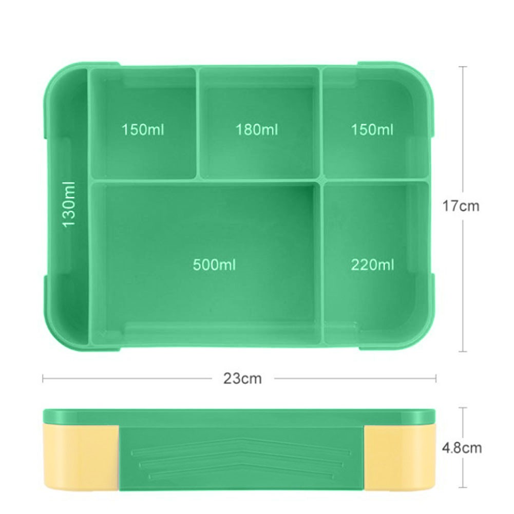 Compartmentalized Sealed Salad Box Microwaveable Lunch Box for Work ...